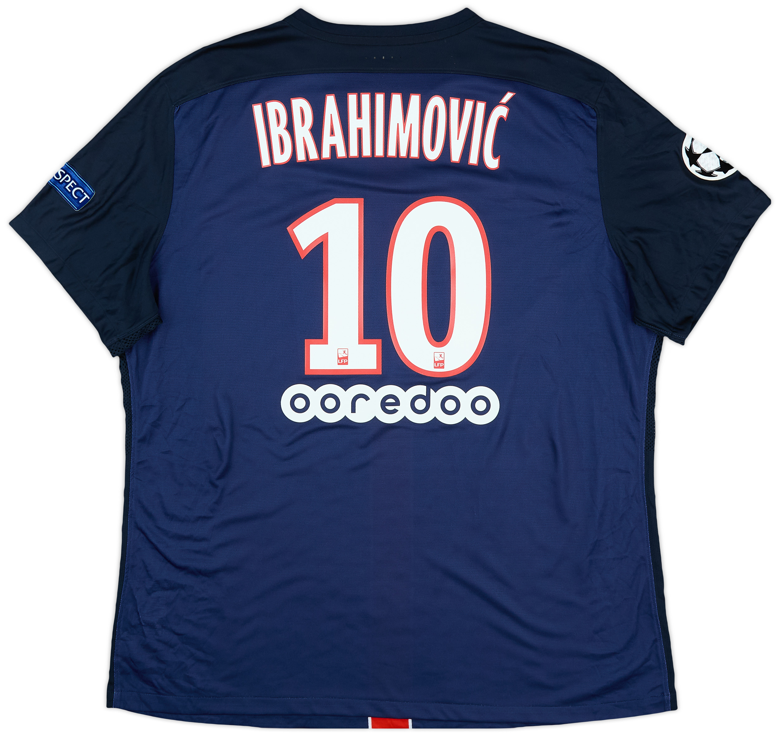 2015-16 Paris Saint-Germain Authentic Home Shirt Ibrahimovic #10 - 9/10 ...