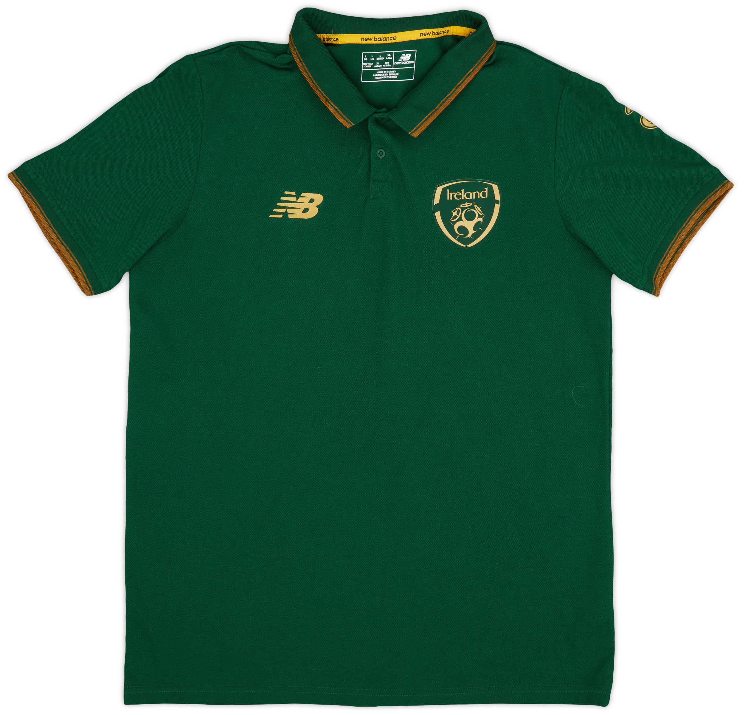 2018-19 Ireland New Balance Polo Shirt - 9/10 - (L)