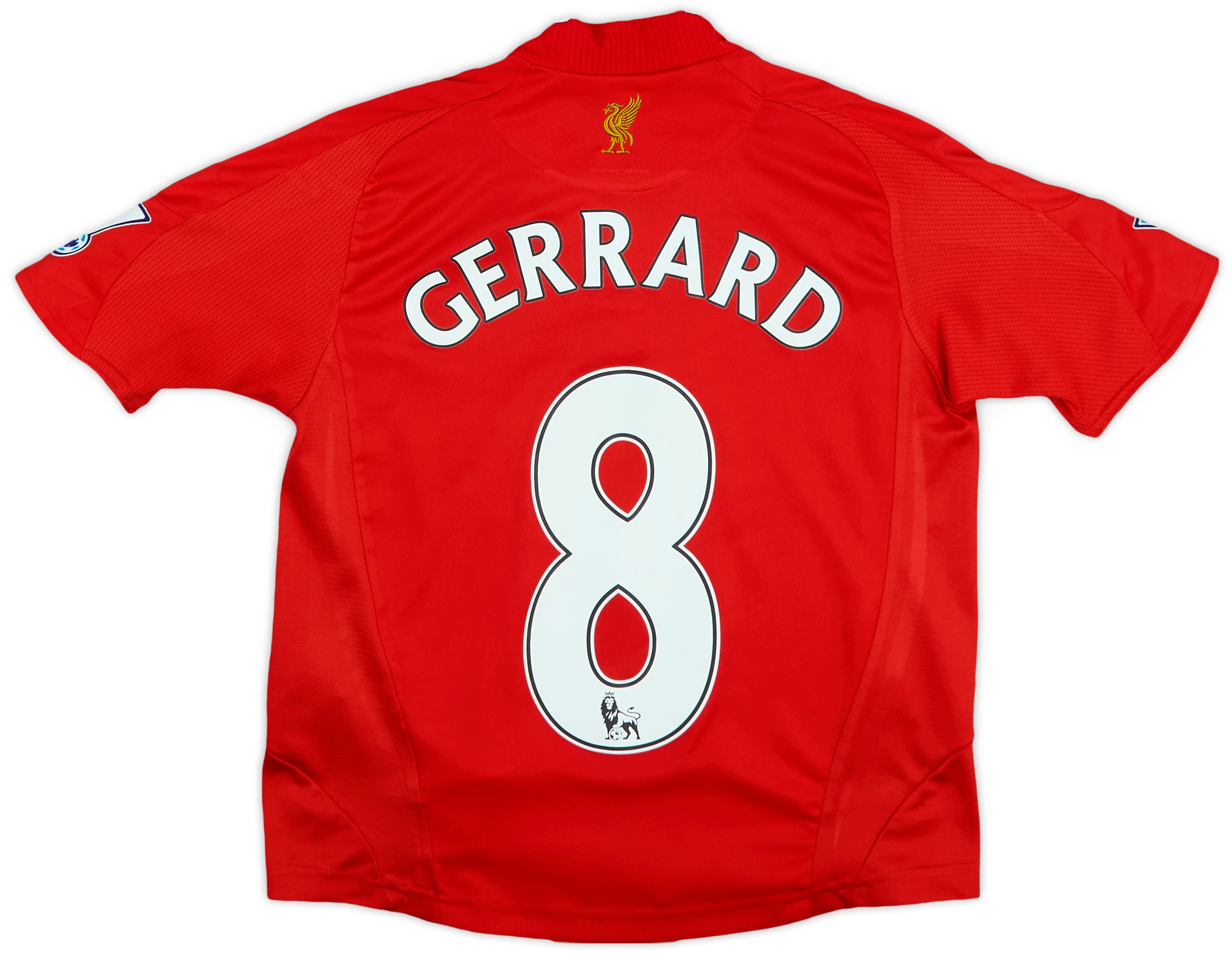 2008-10 Liverpool Home Shirt Gerrard #8 - 8/10 - (7-8 Years)