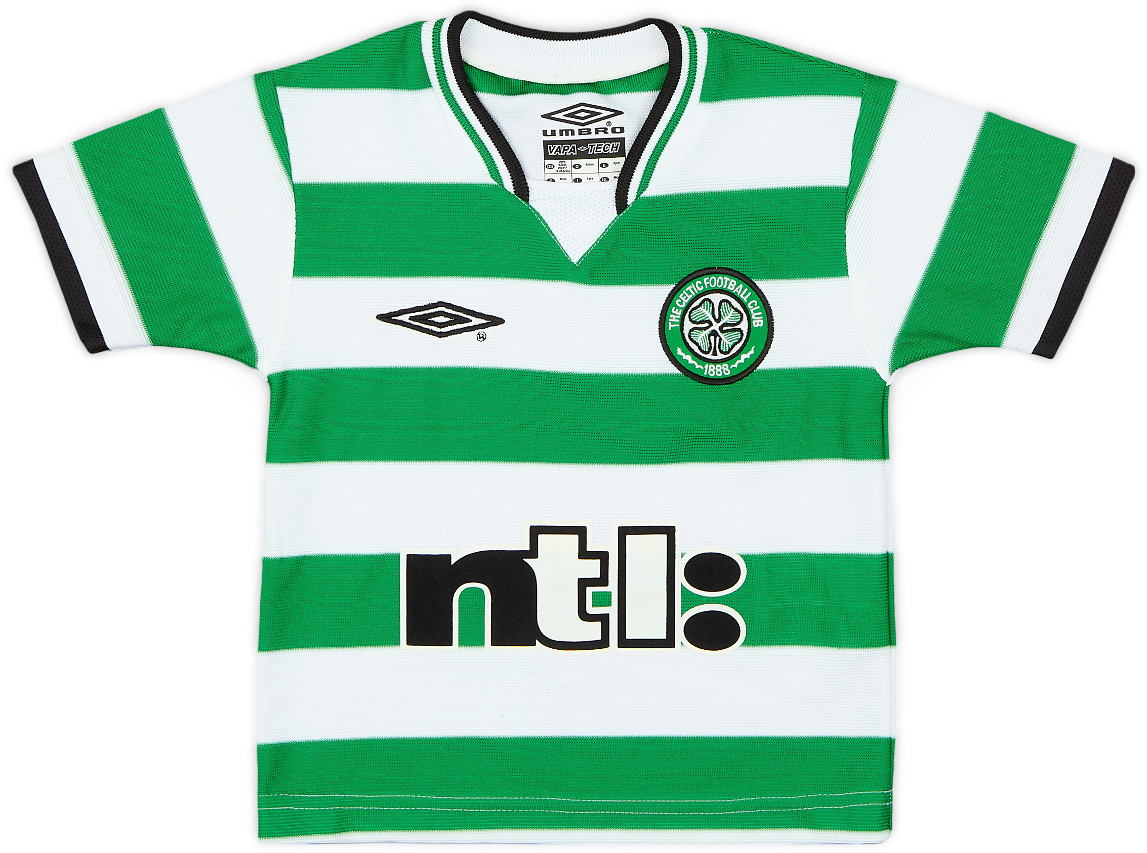 2001-03 Celtic Home Shirt - 7/10 - (2 Years)