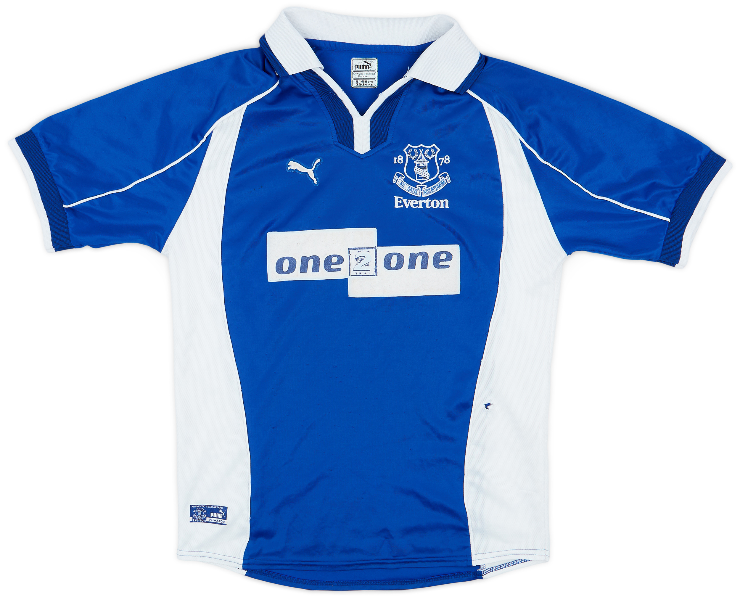 2000-02 Everton Home Shirt - 4/10 - (L.Boys)