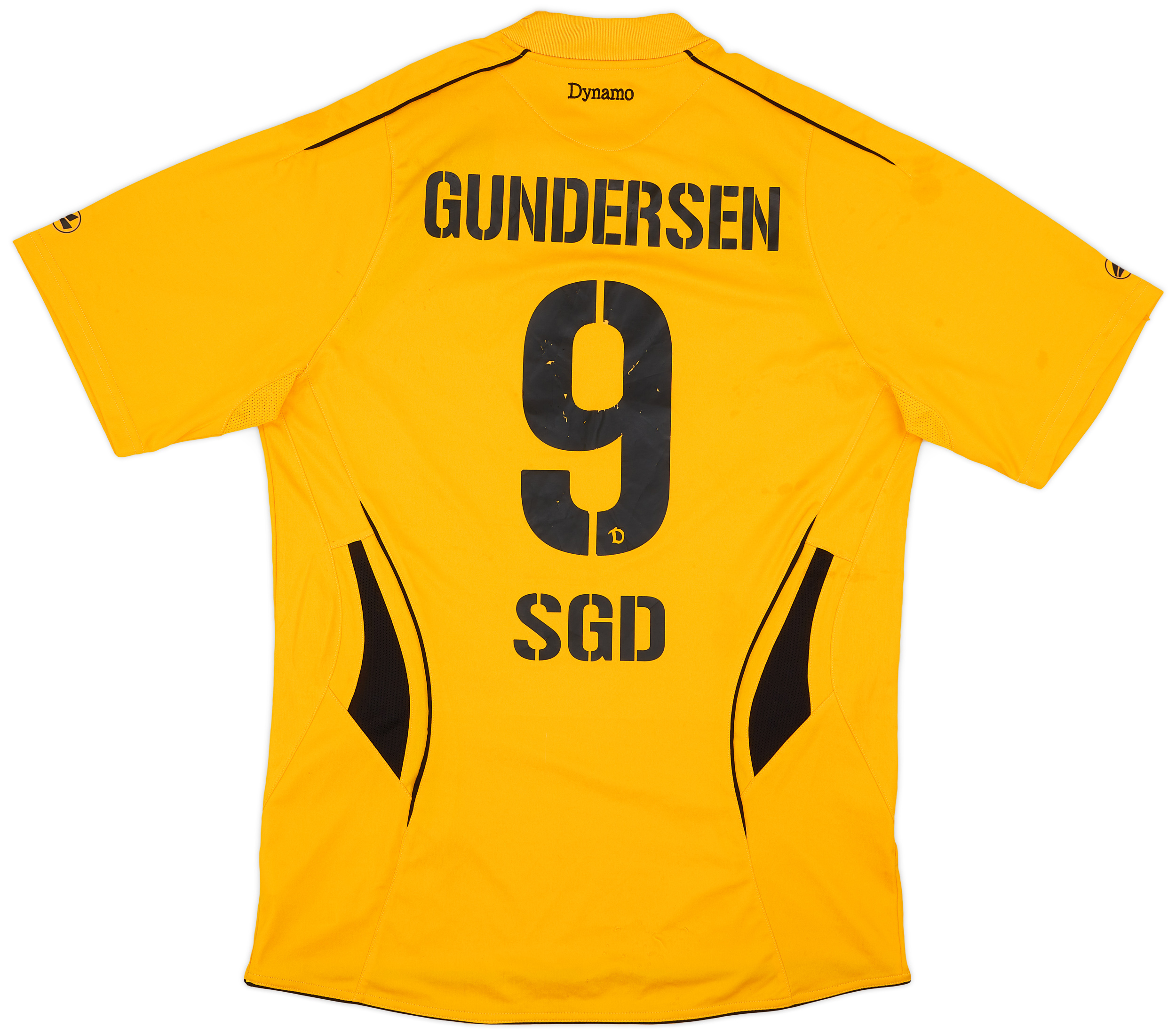 2009-10 Dynamo Dresden Home Shirt Gundersen #9 - 6/10 - (S/M)