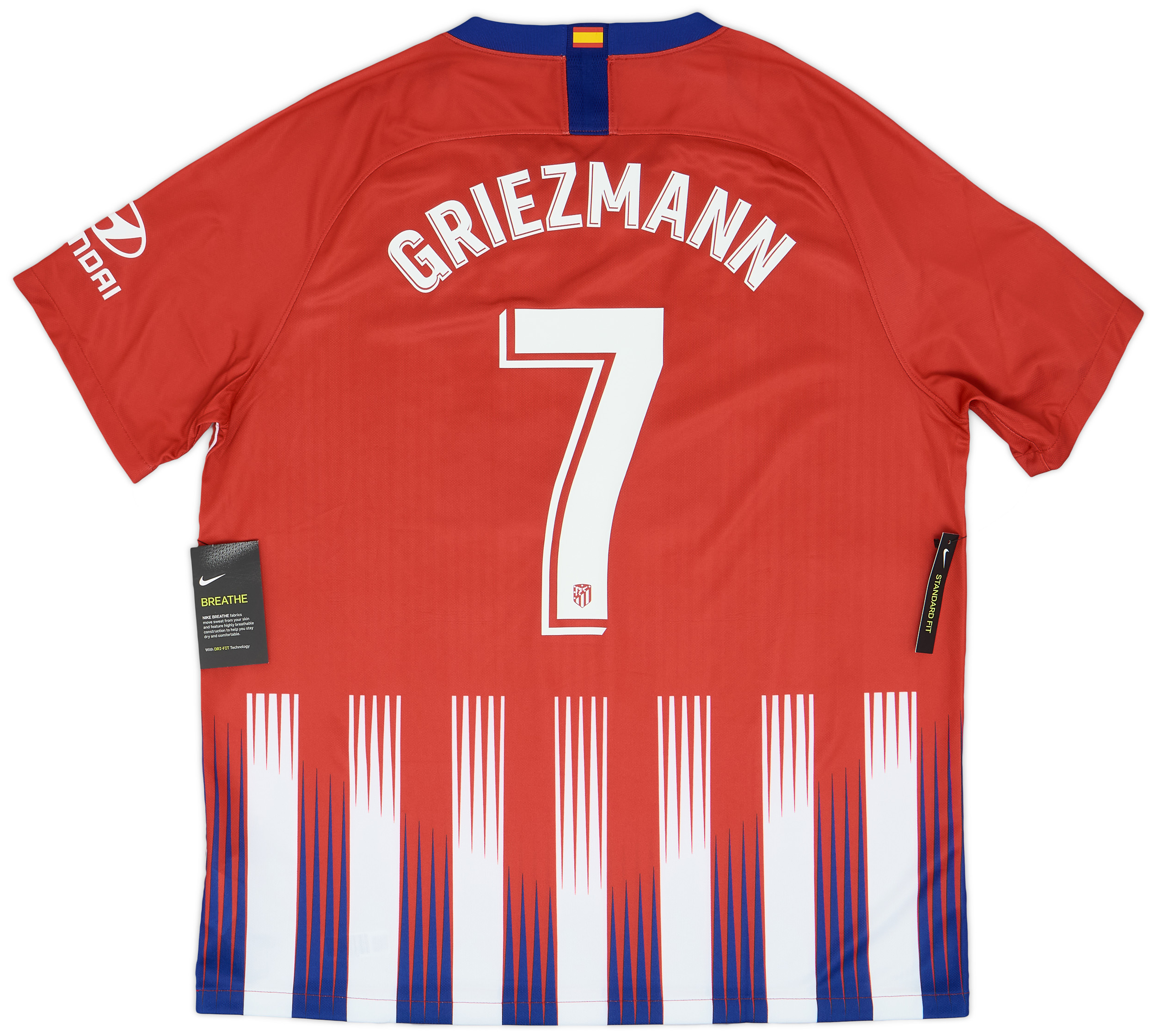 2018-19 Atletico Madrid Home Shirt Griezmann #7 (XL)