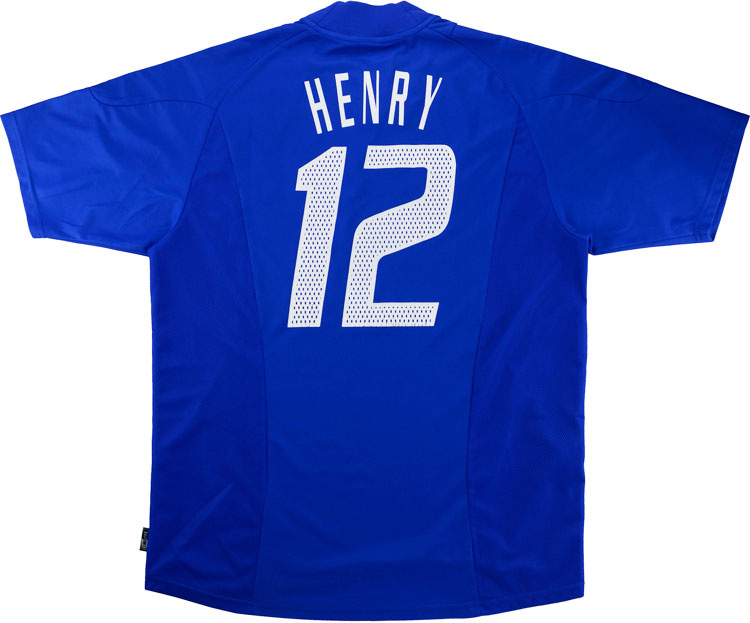 2002-04 France Home Shirt Henry #12 (Very Good) S