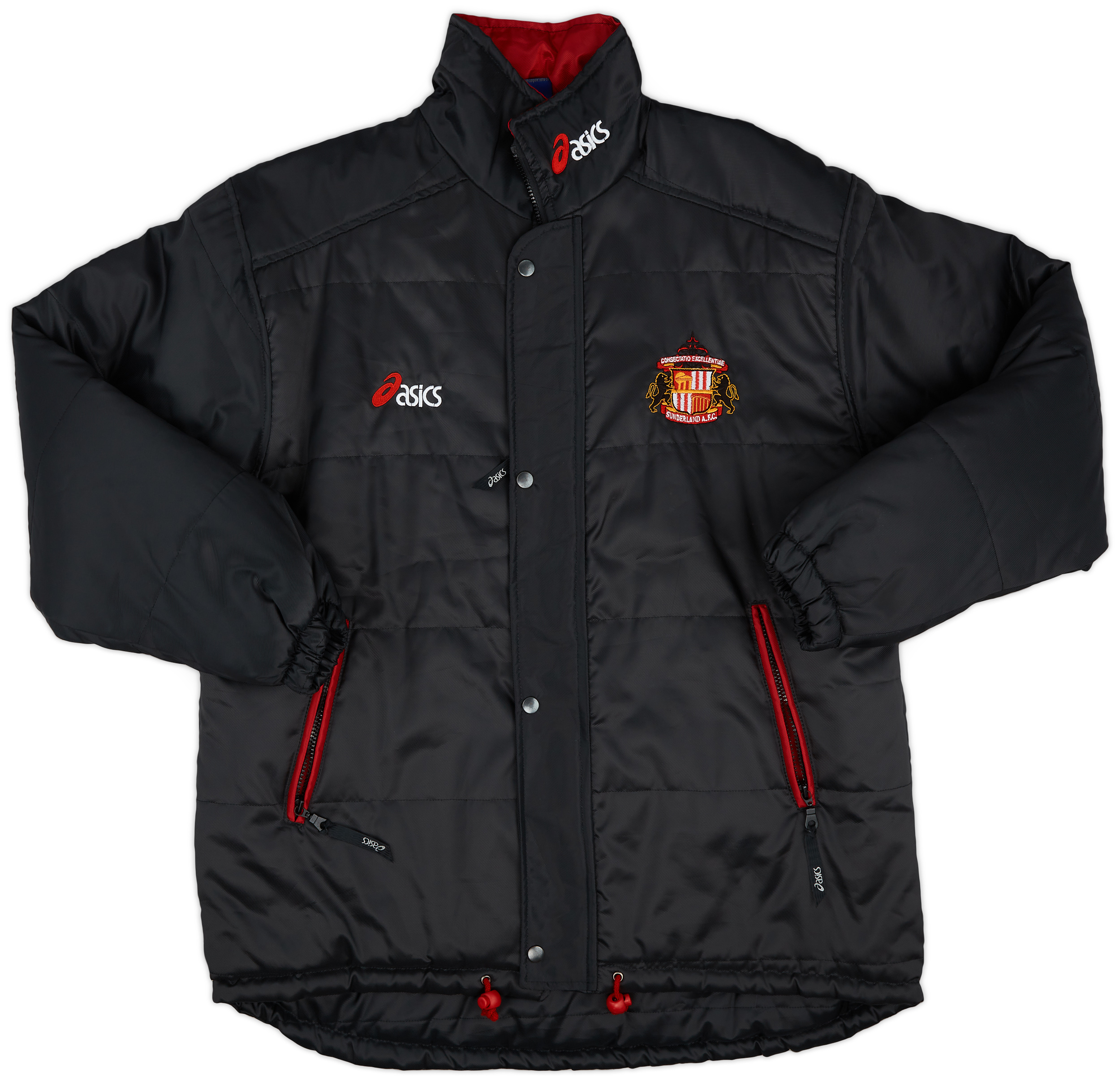 1999-00 Sunderland Asics Padded Bench Coat - Excellent 9/10 - (L)