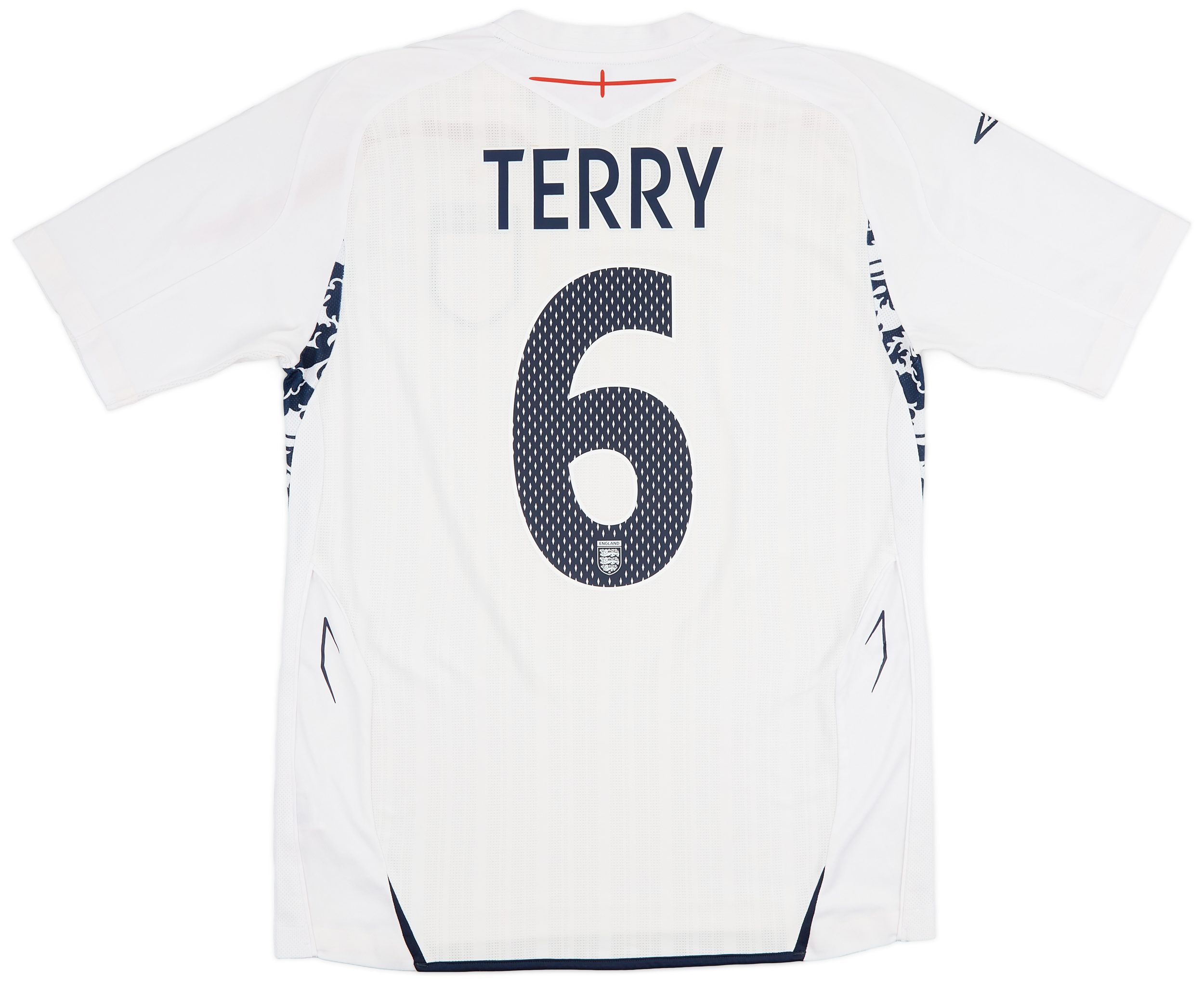 2007-09 England Home Shirt Terry #6 - Excellent 8/10 - (M)