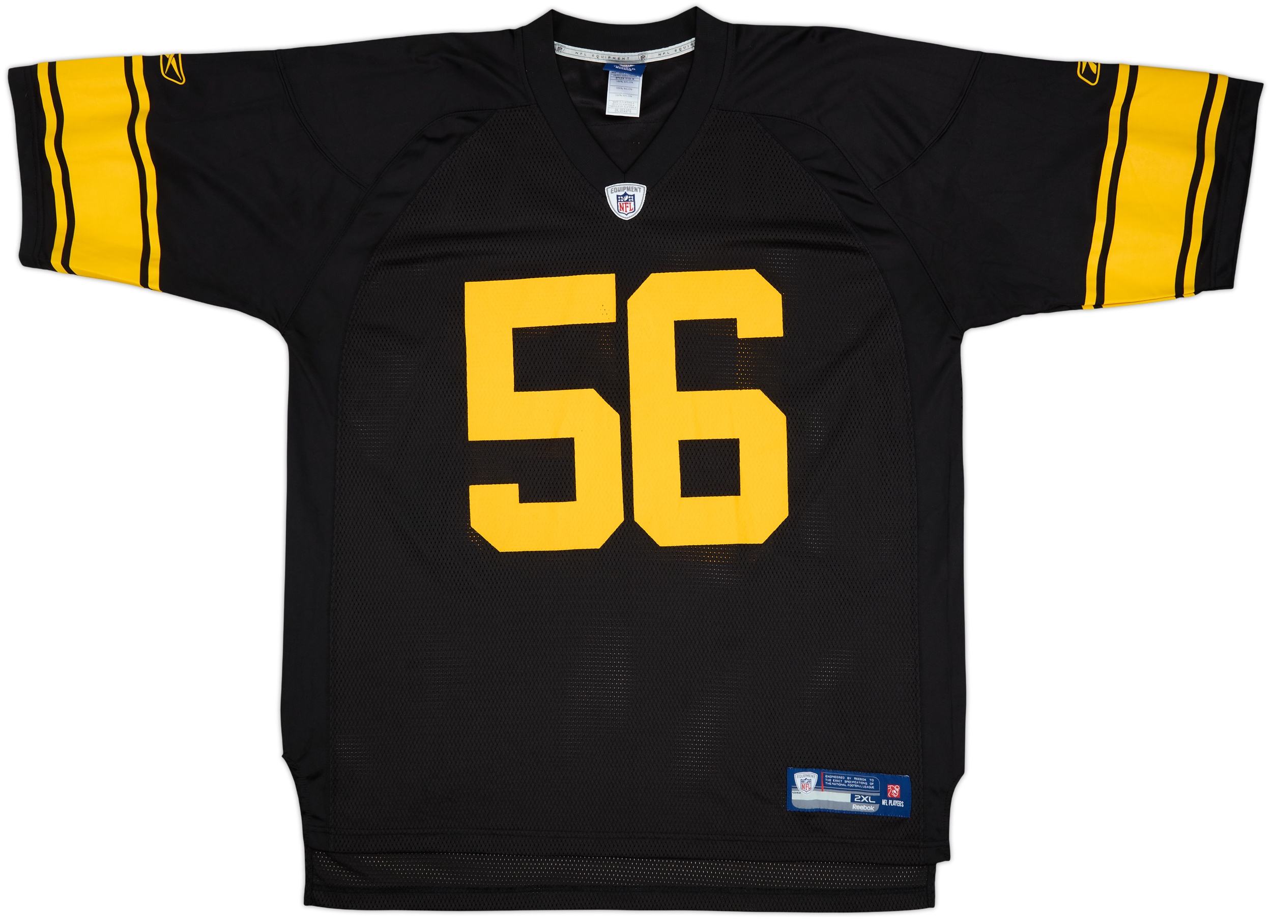 2008-11 Pittsburgh Steelers Woodley #56 Reebok On Field Alternate ...