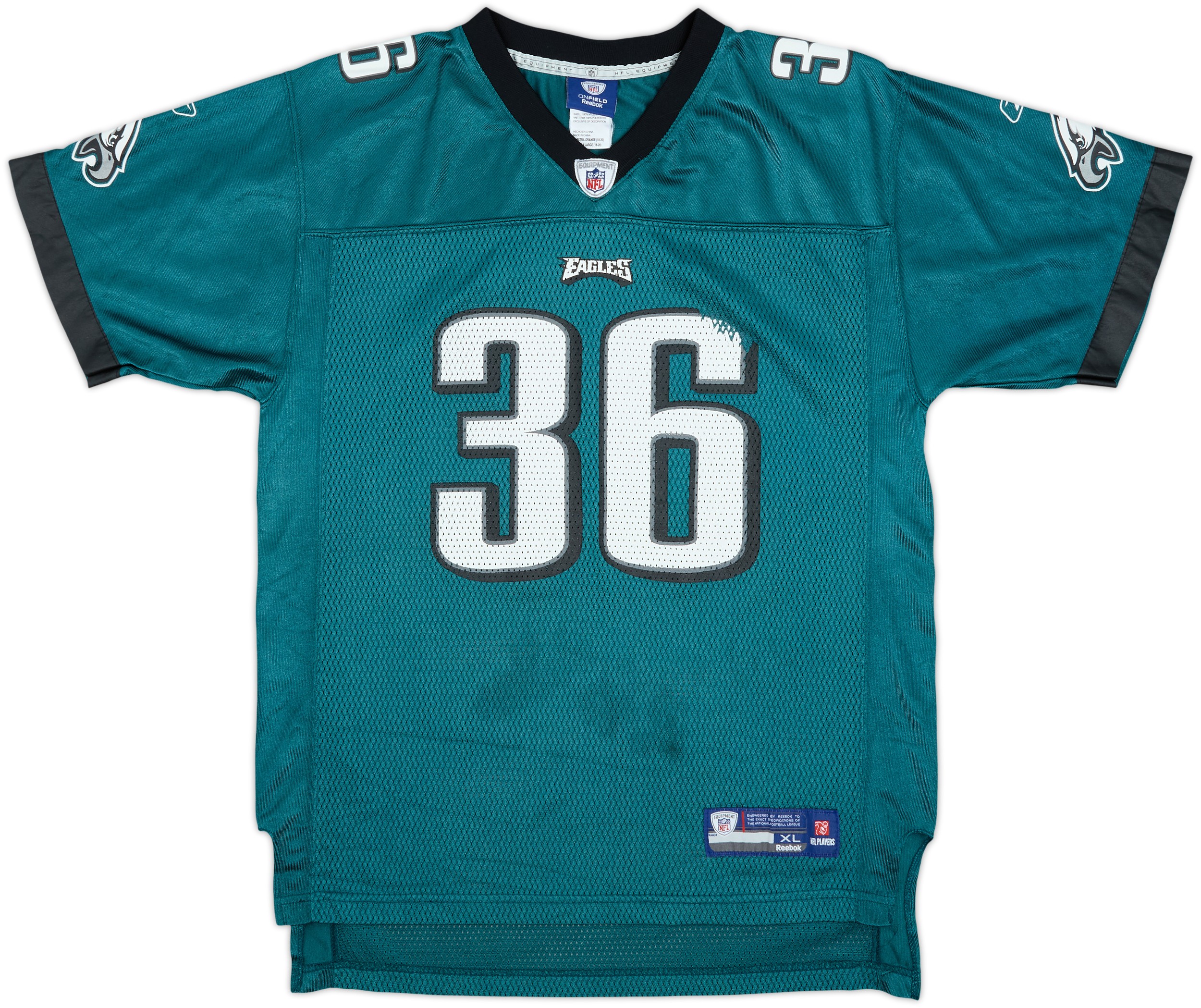 2008-09 Philadelphia Eagles Westbrook #36 Reebok On Field Home Jersey ...