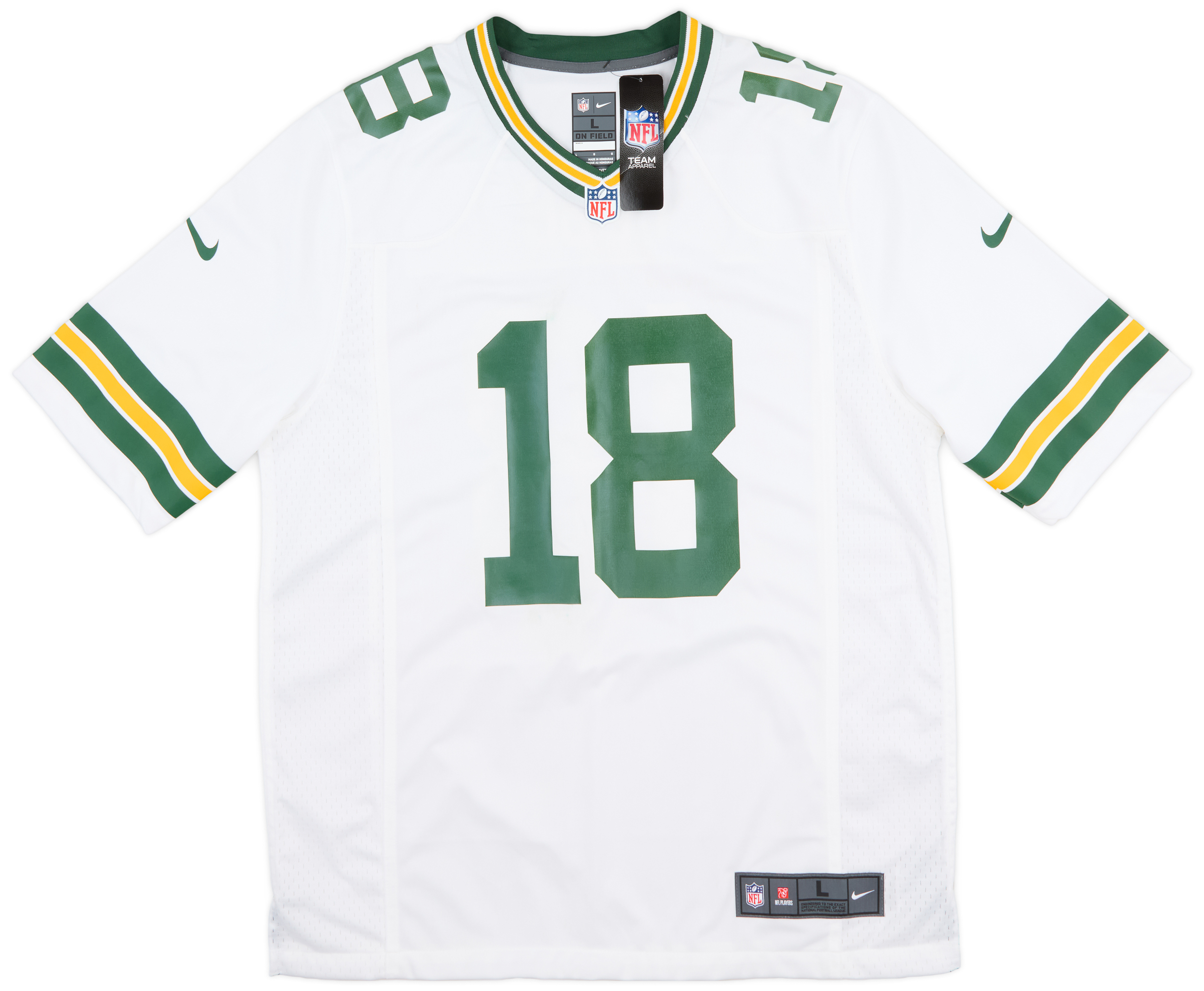 2012-18 Green Bay Packers Cobb #18 Nike Game Away Jersey (L)