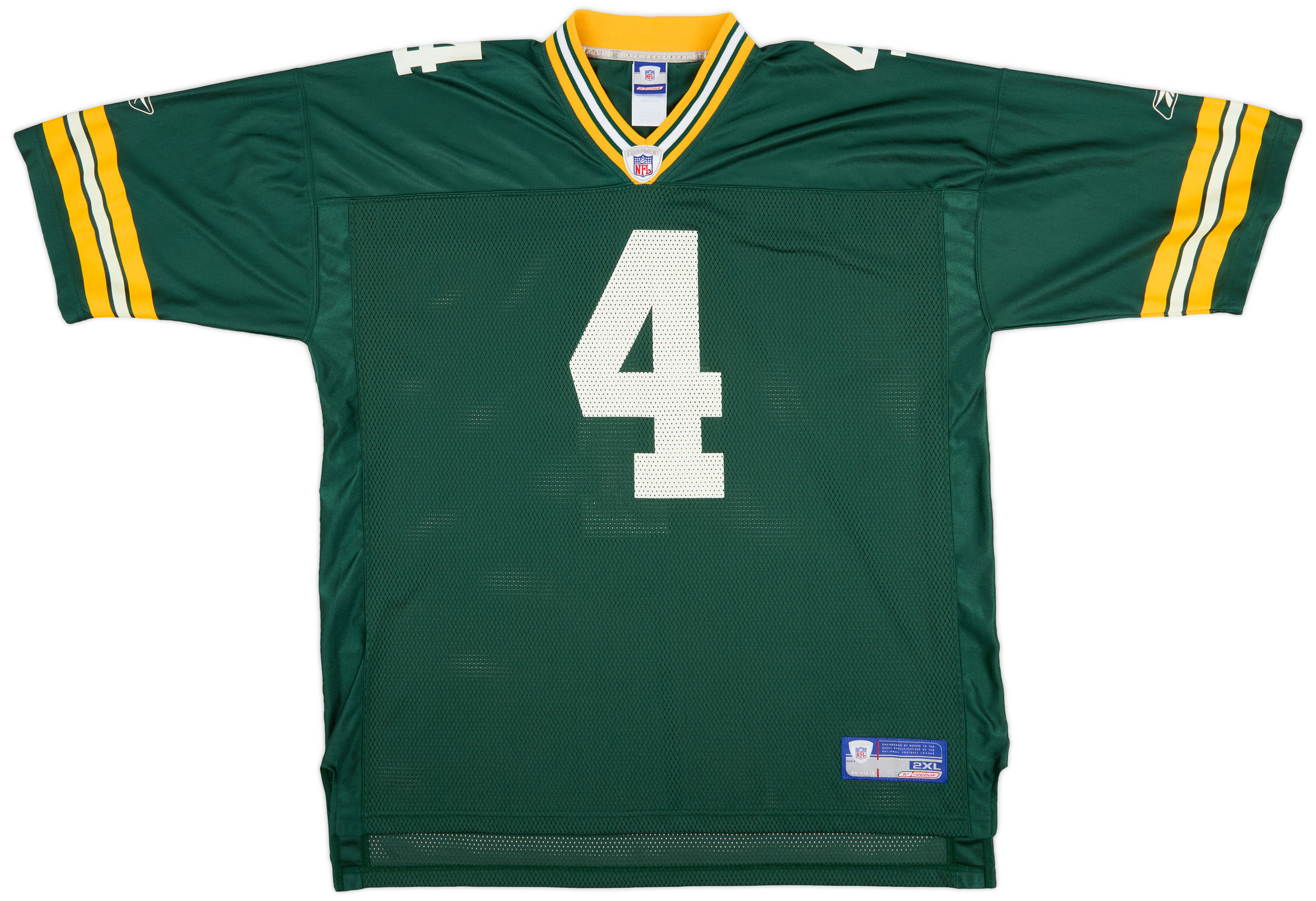 2002-04 Green Bay Packers Favre #4 Reebok On Field Home Jersey ...
