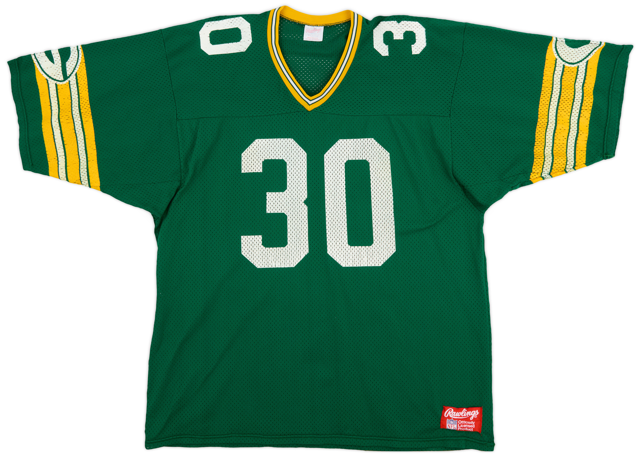 1986-88 Green Bay Packers Carruth #30 Rawlings Home Jersey (Good) XL