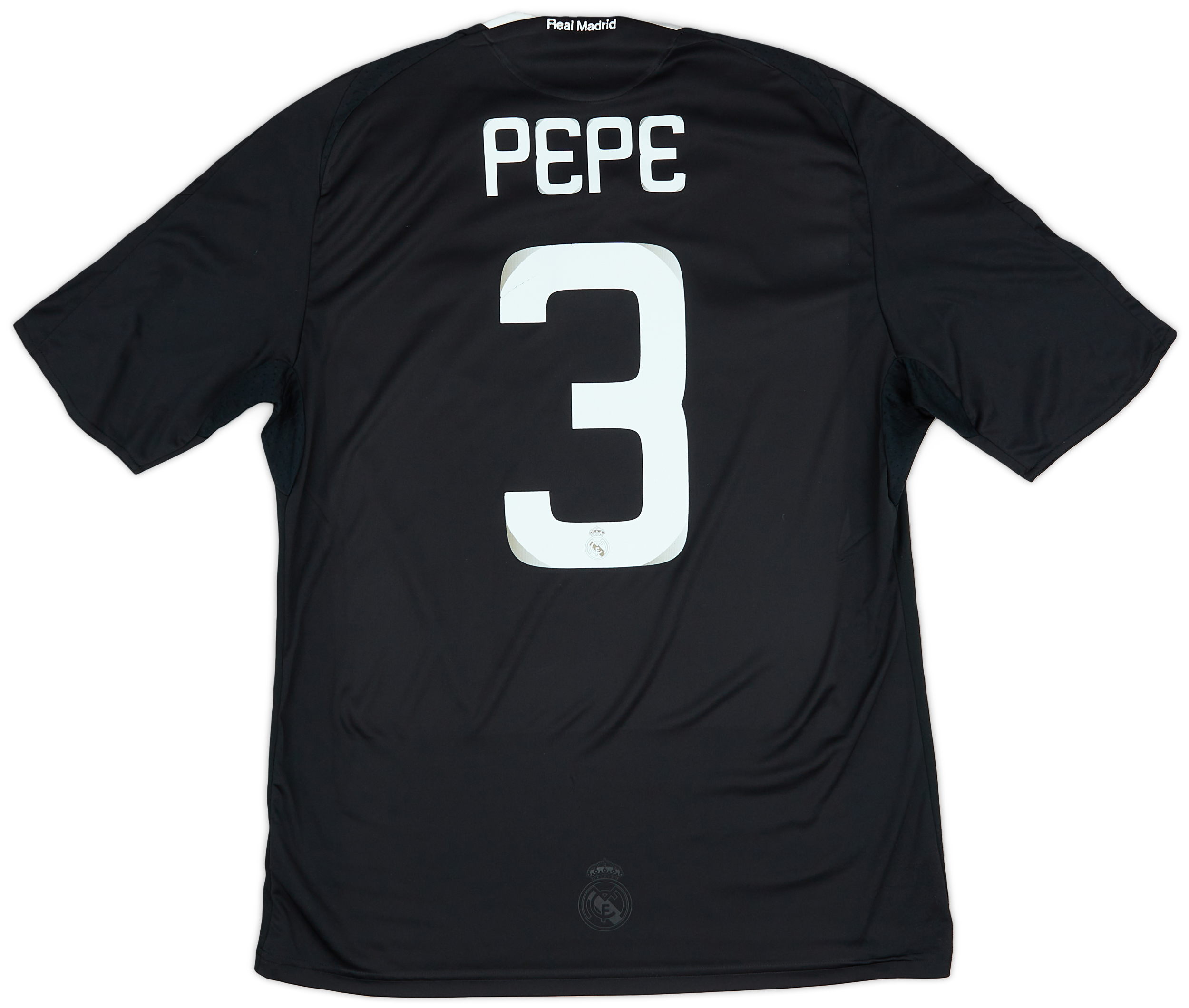 2008-09 Real Madrid CL Third Shirt Pepe #3 - 7/10 - (L)