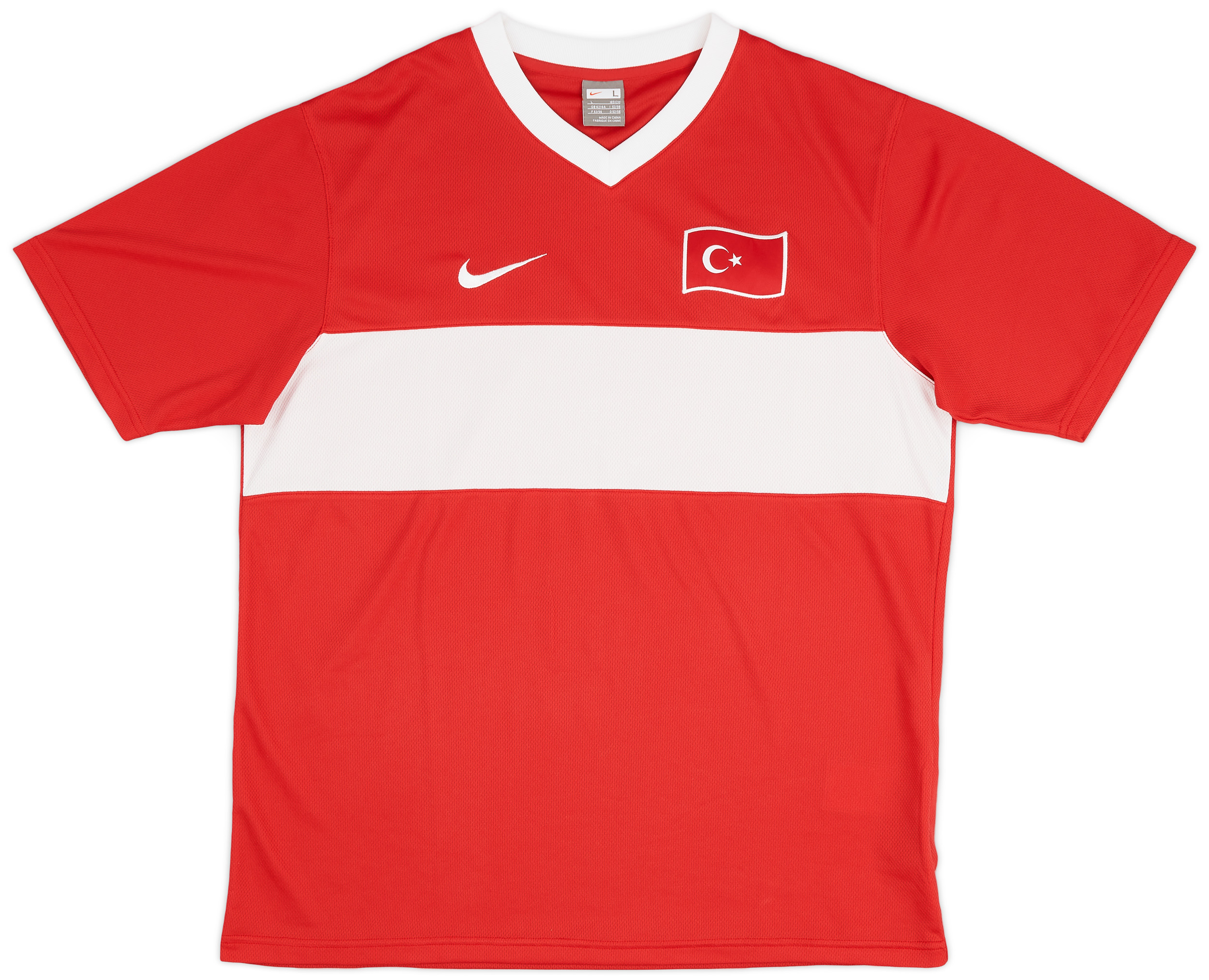 2008-10 Turkey Basic Home Shirt - 9/10 - (L)