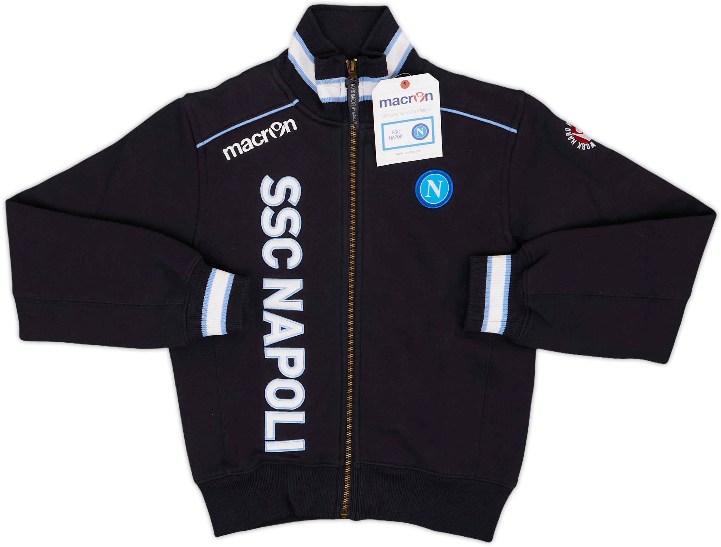 2009-10 Napoli Macron Track Jacket (S.Boys)
