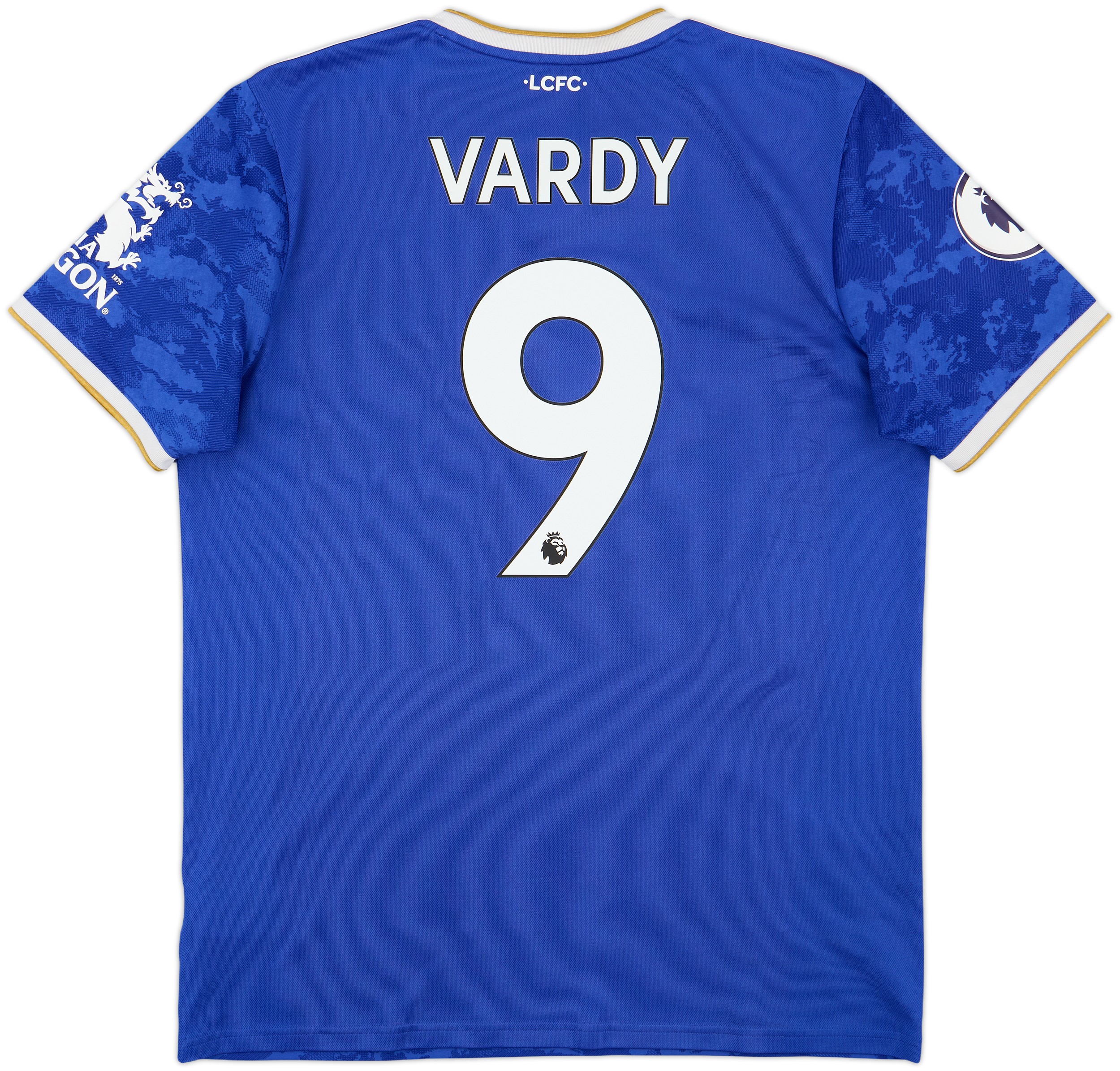 2021-22 Leicester Home Shirt Vardy #9 - 7/10 - (L)