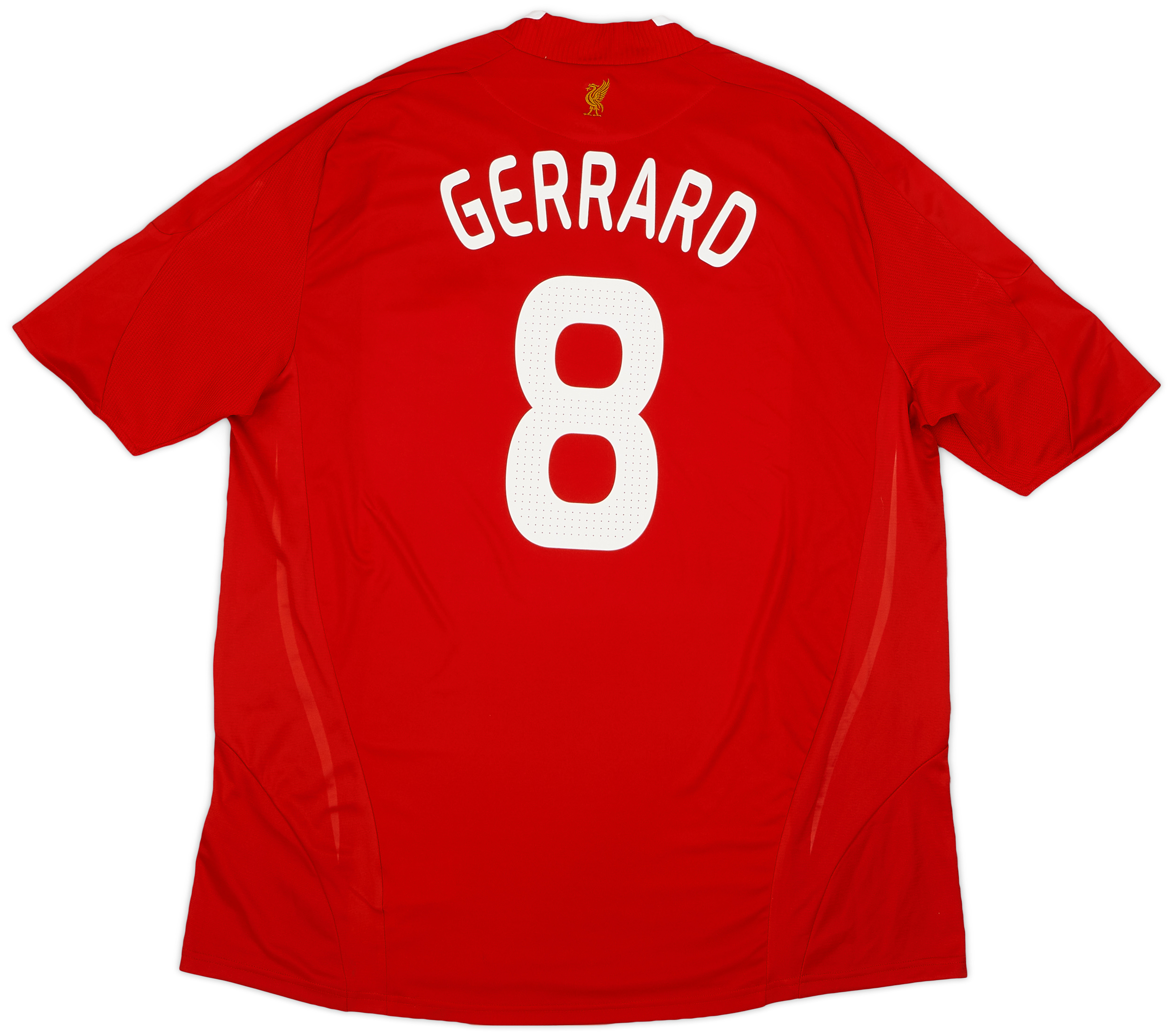 2008-10 Liverpool Home Shirt Gerrard #8 - 9/10 - (3XL)