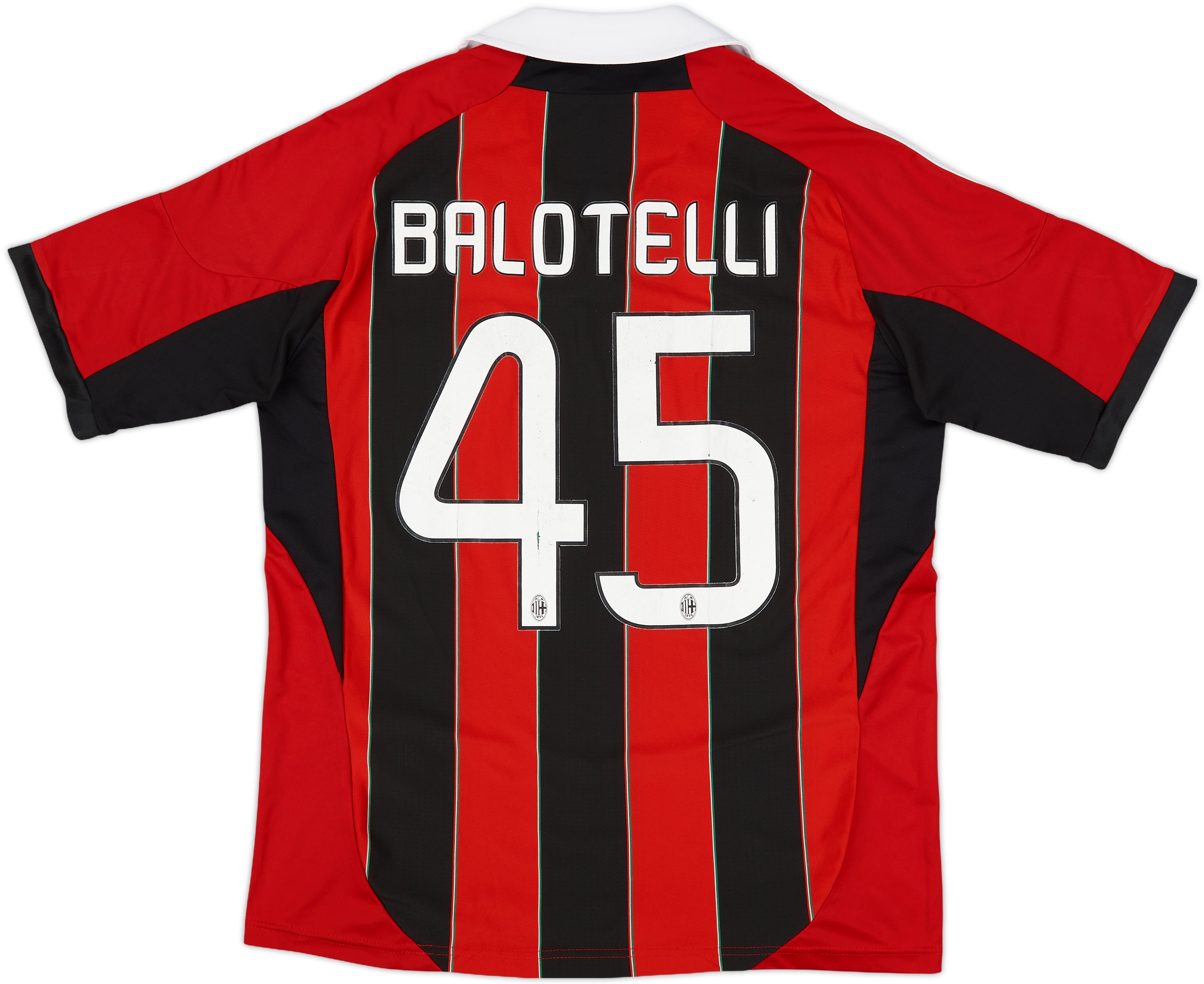 2012-13 AC Milan Home Shirt Balotelli #45 - 5/10 - (L)