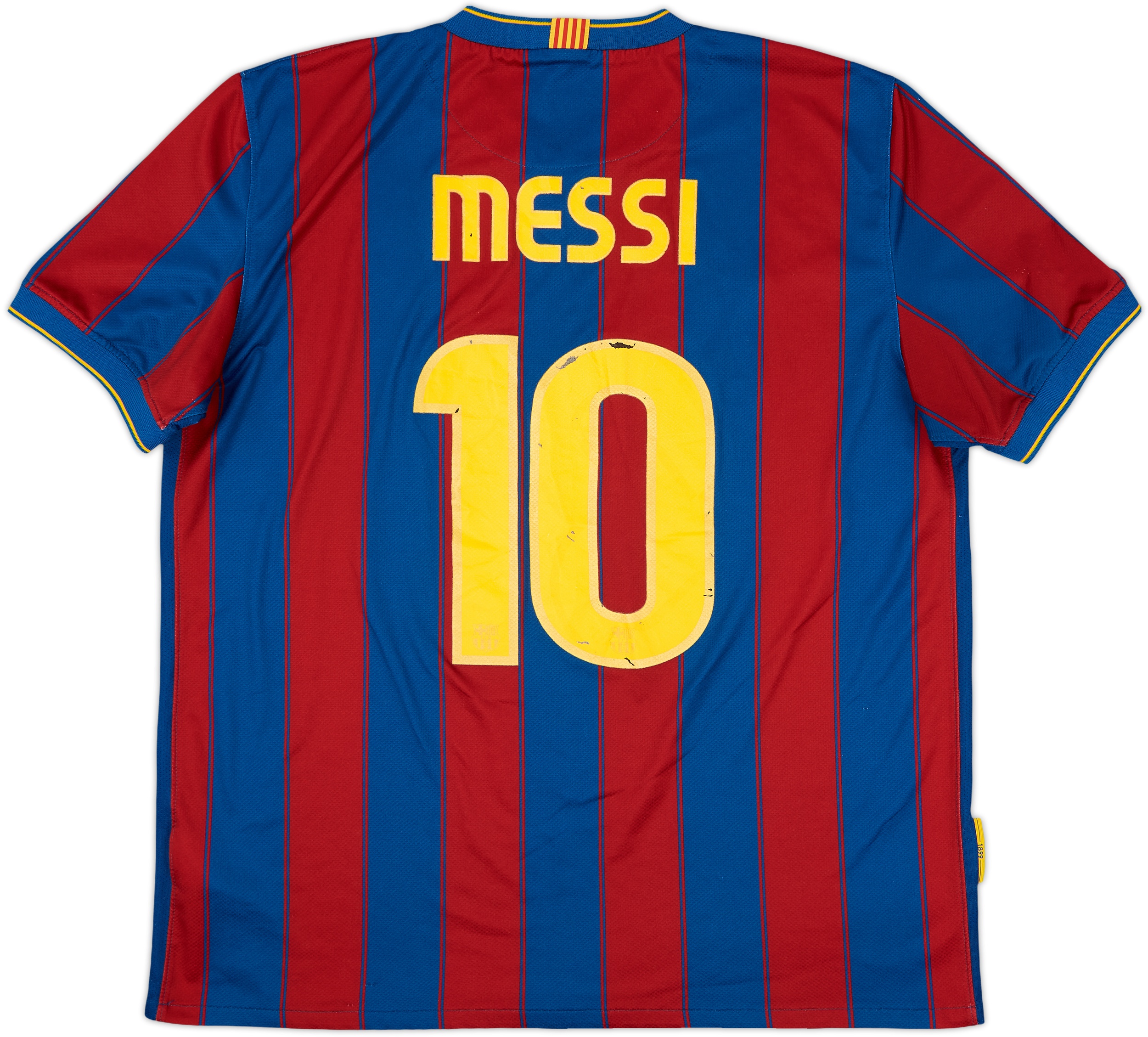 2009-10 Barcelona Home Shirt Messi #10 - 4/10 - (XL)