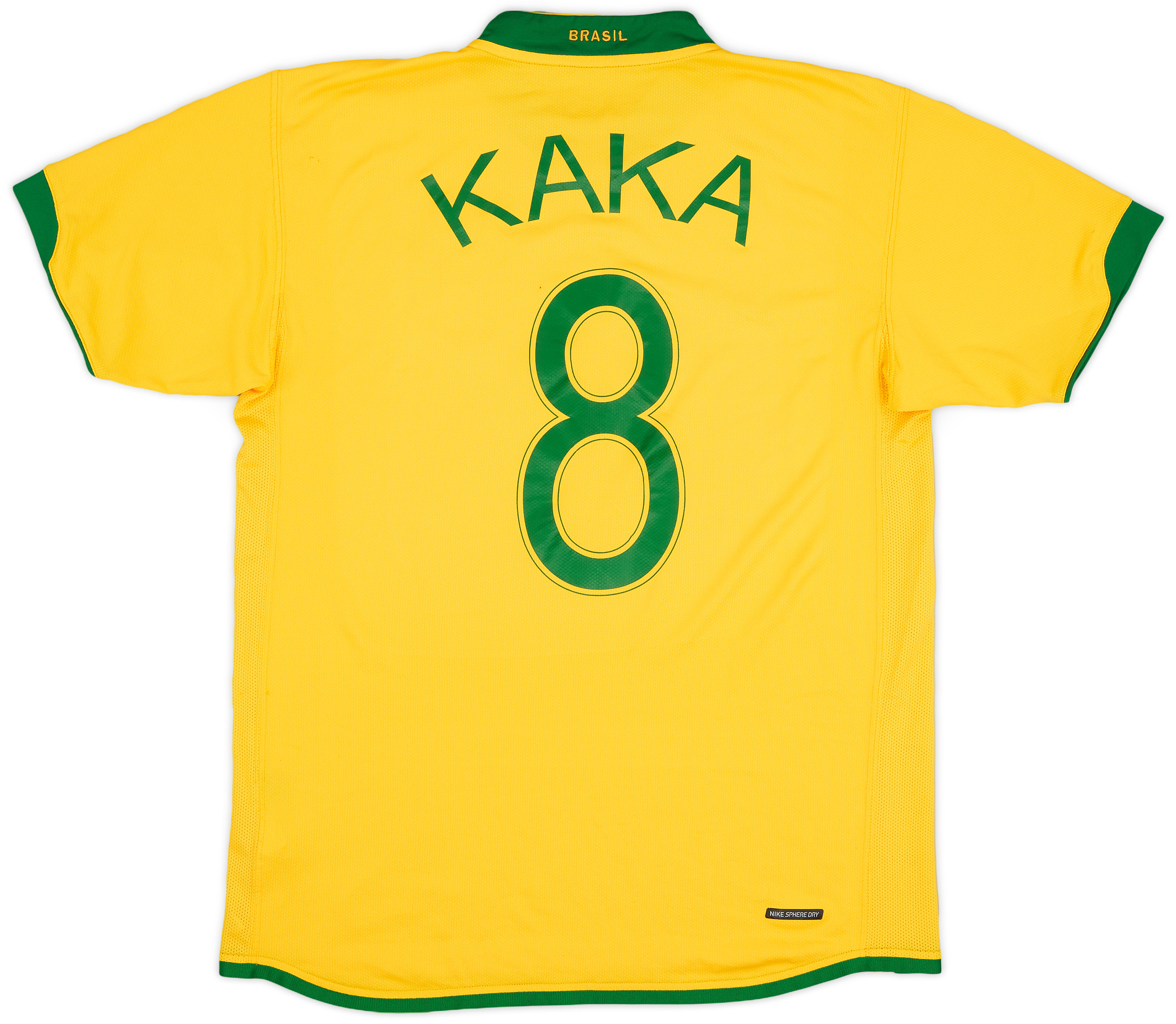 2006-08 Brazil Home Shirt Kaká #8 - 7/10 - (L)