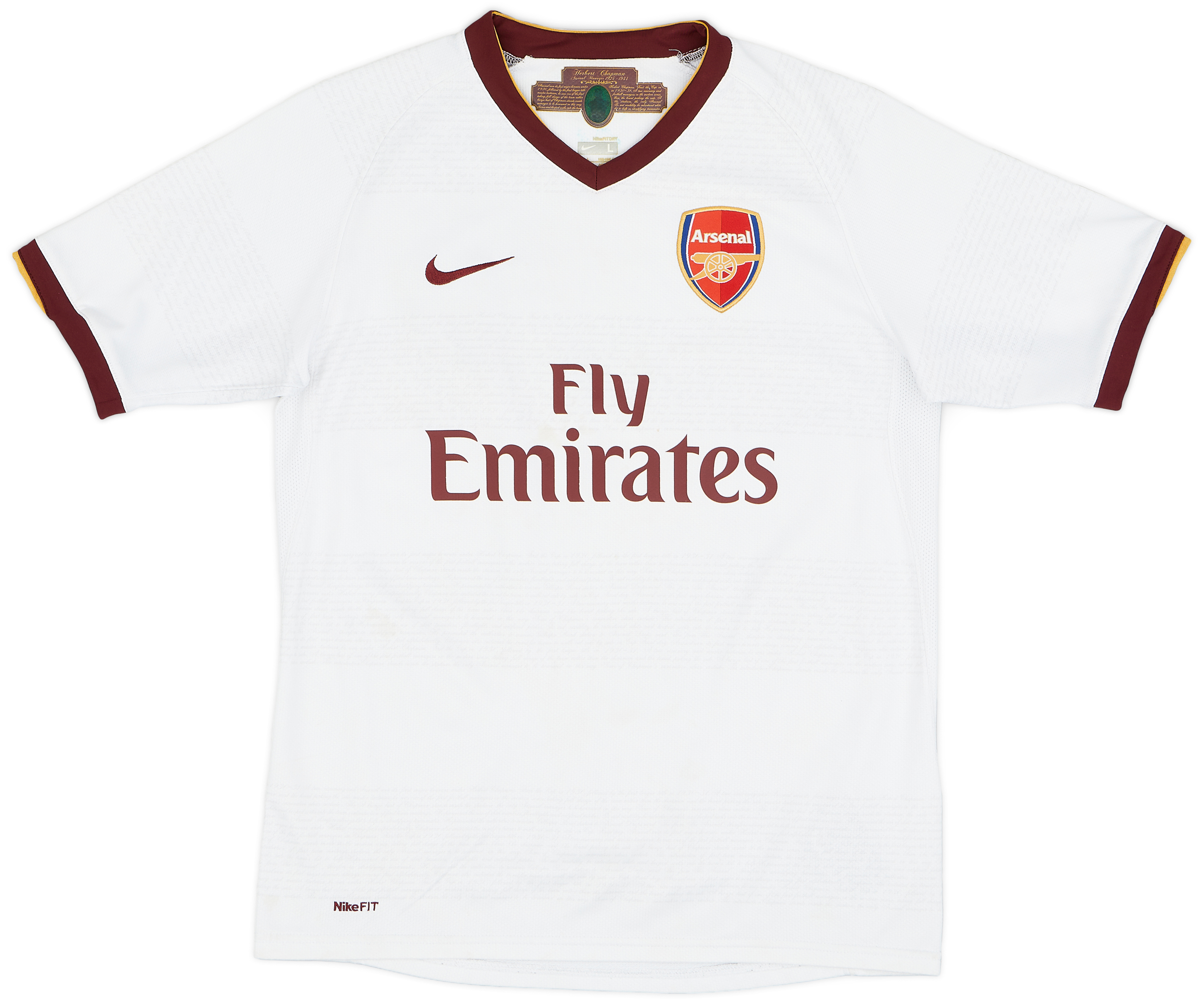 2007-08 Arsenal Away Shirt - 7/10 - (L.Boys)
