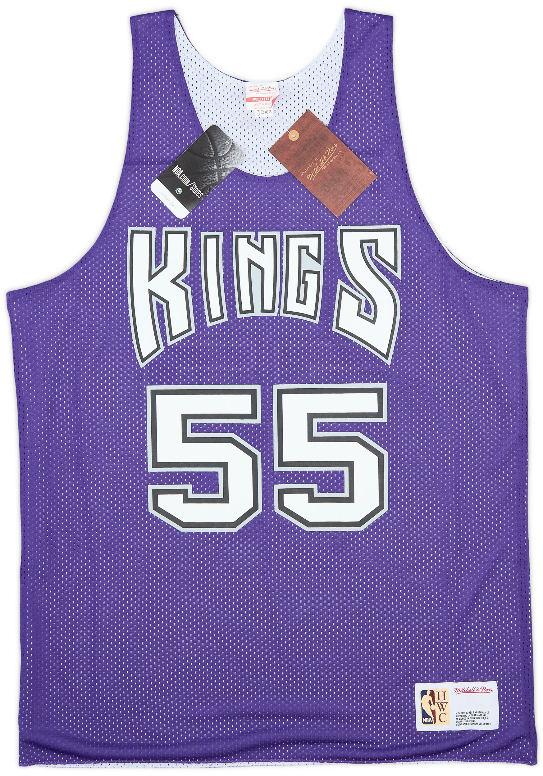 1998 Sacramento Kings Williams #55 Mitchell & Ness Reversible Jersey (M)