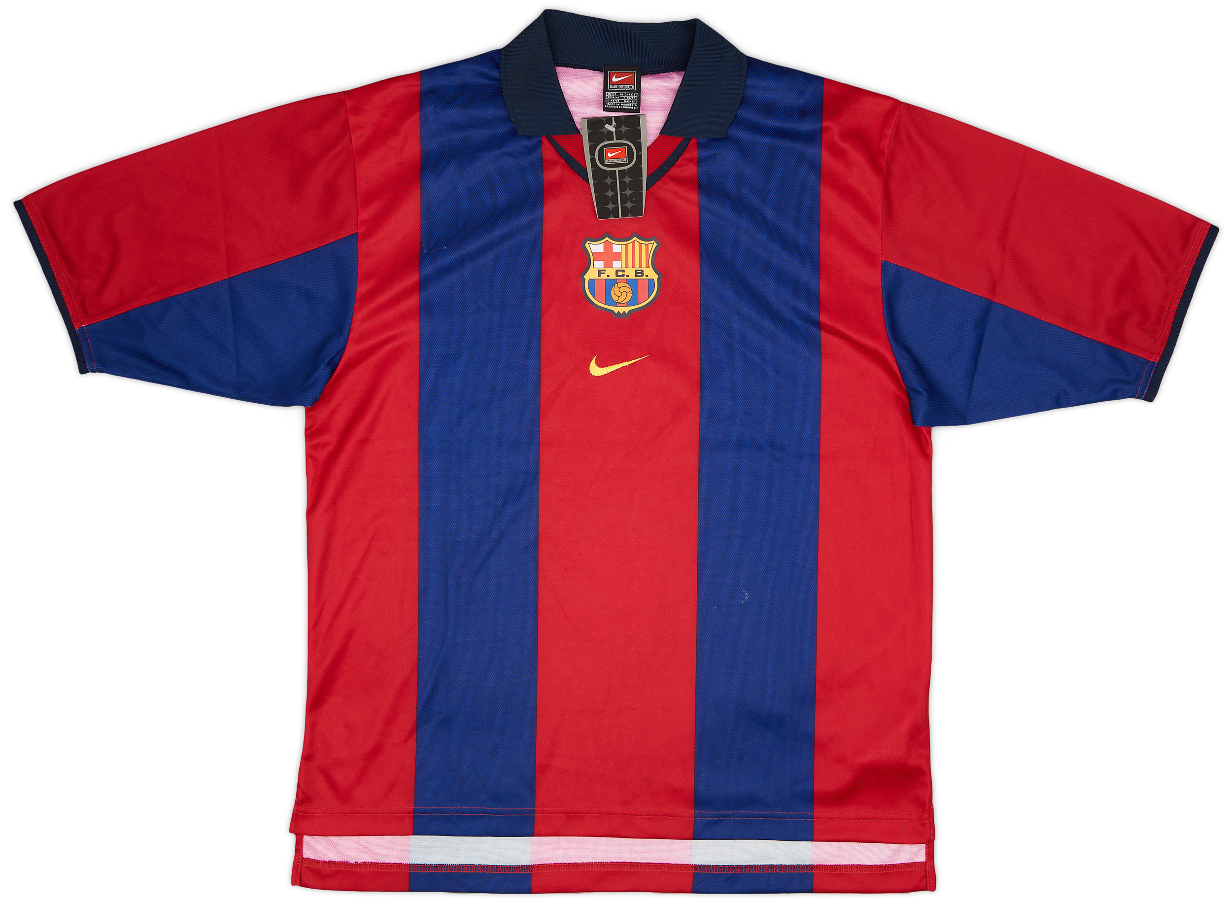 2000-01 Barcelona Basic Home Shirt (M)