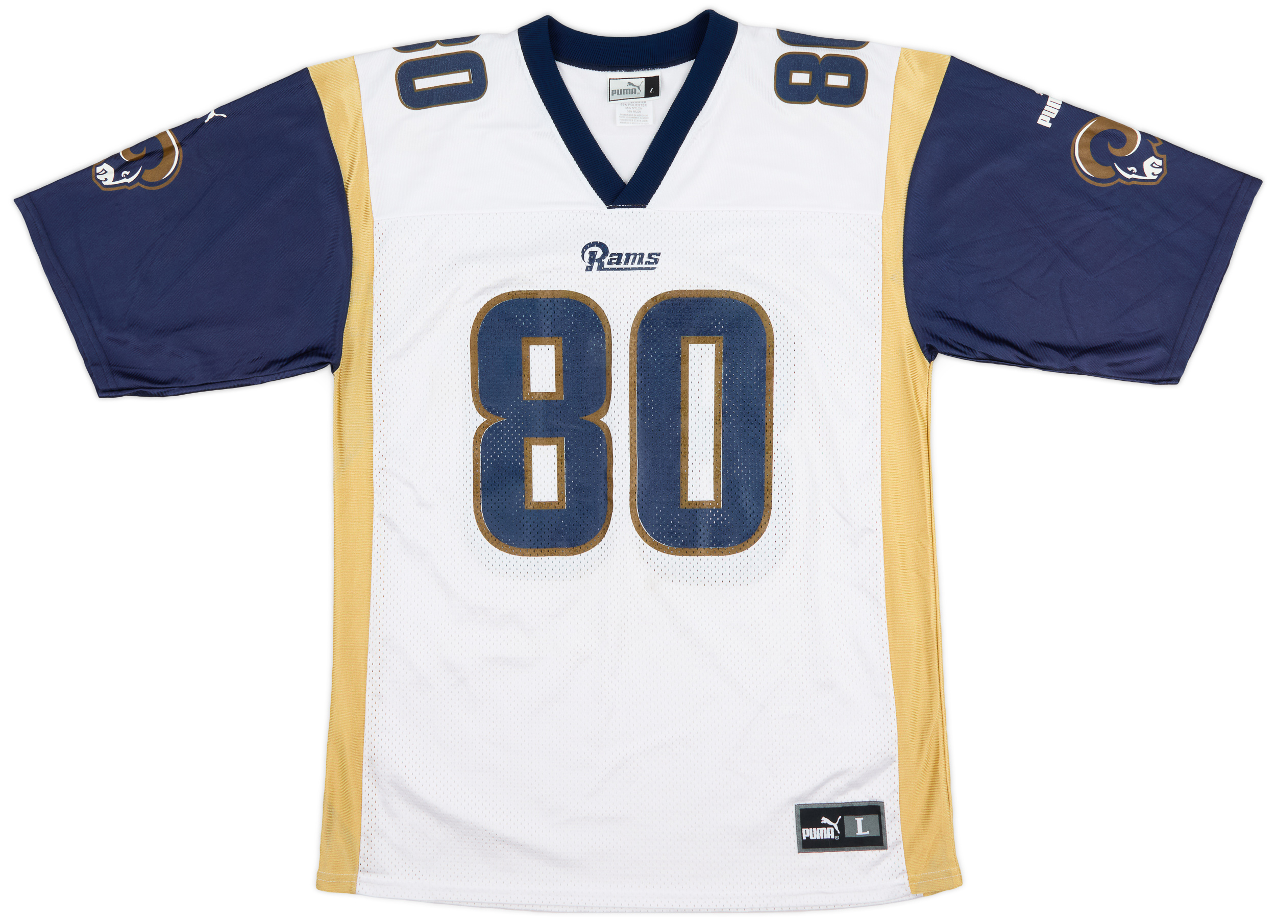 2000 St. Louis Rams Bruce #80 Puma Away Jersey (Excellent) L