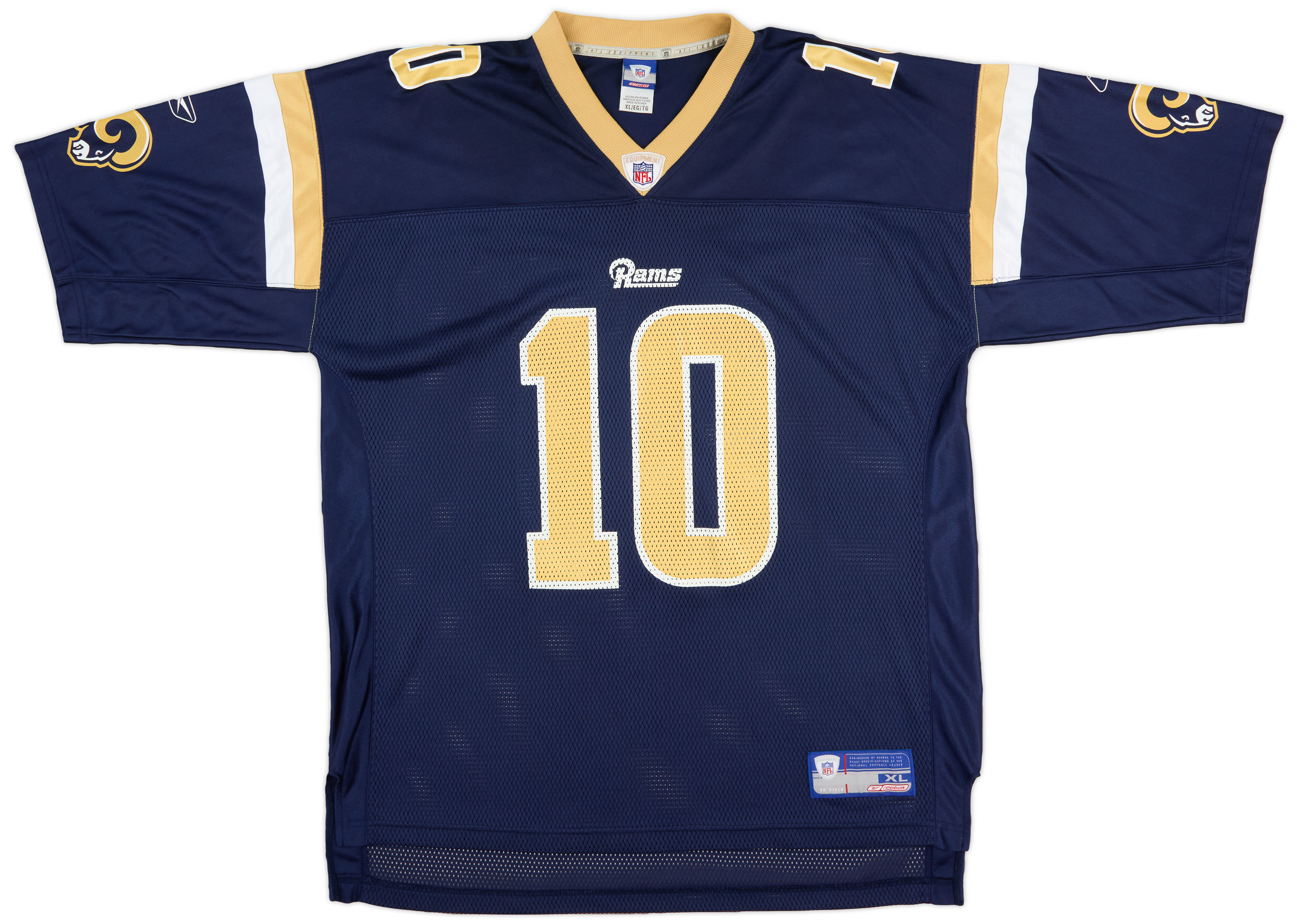 2002-04 St. Louis Rams Bulger #10 Reebok On Field Home Jersey ...