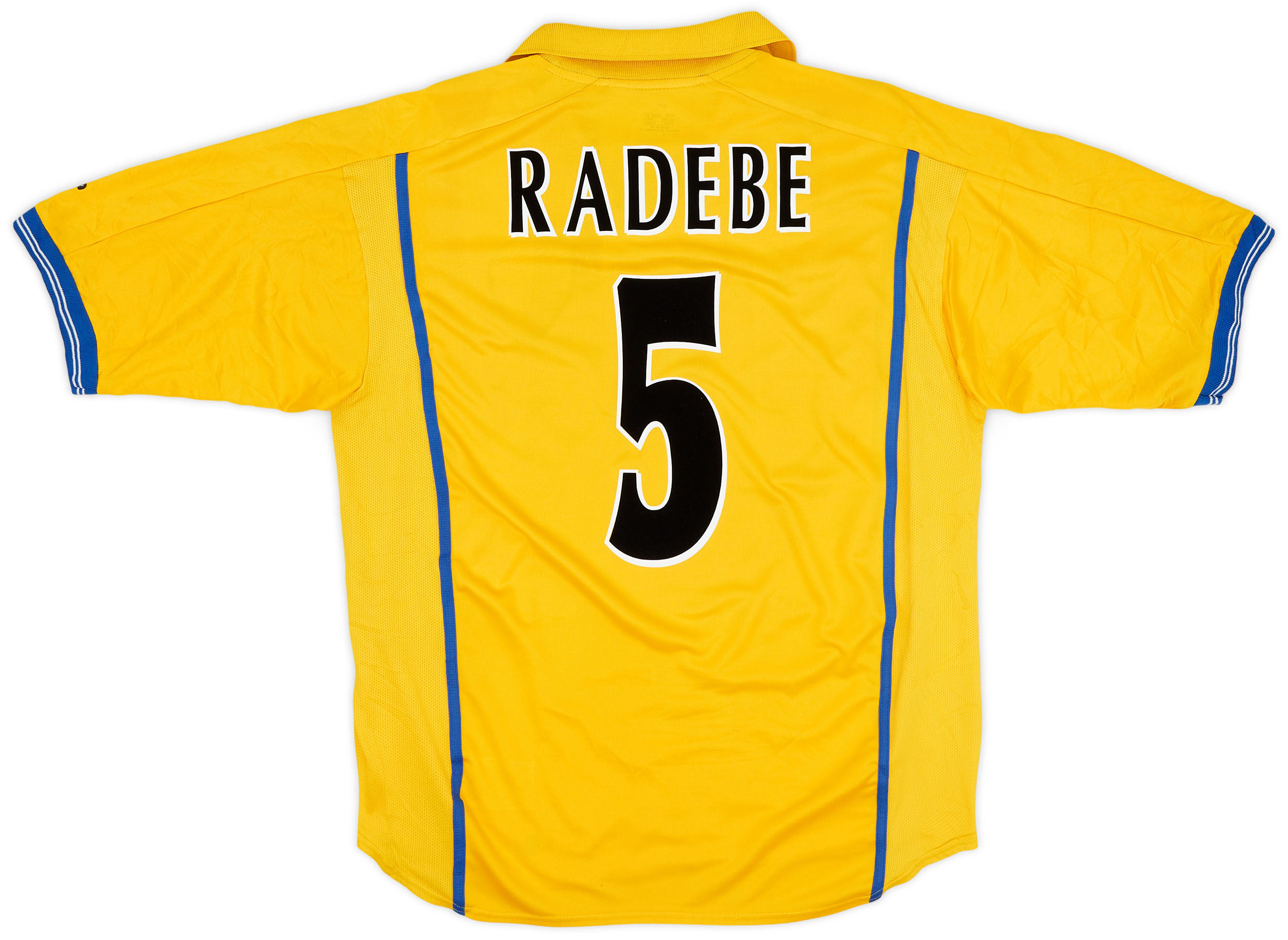 2000-02 Leeds United Away Shirt Radebe #5 - 7/10 - (L)