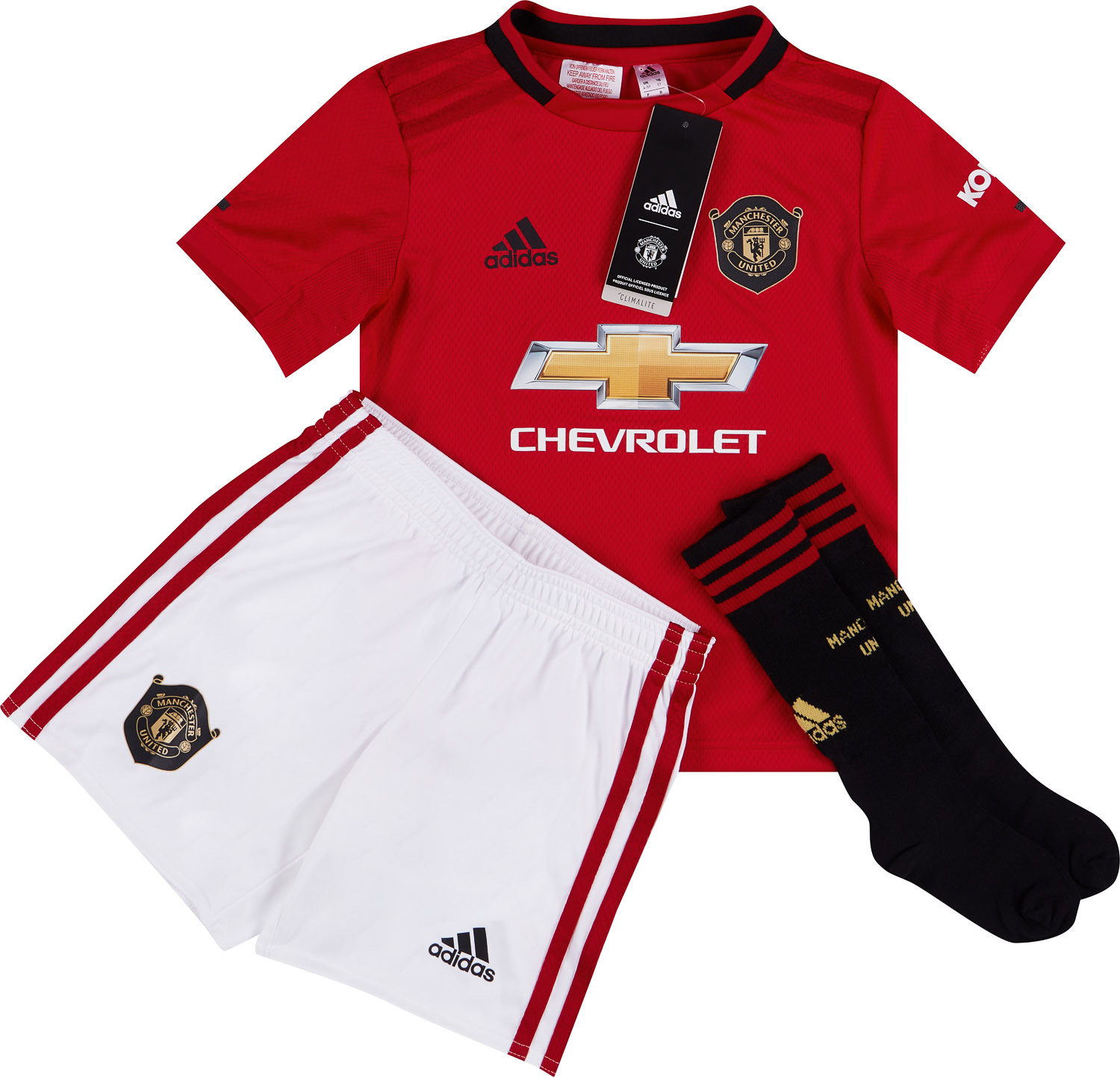 2019-20 Manchester United Home Full Kit - NEW - (Little Kids)