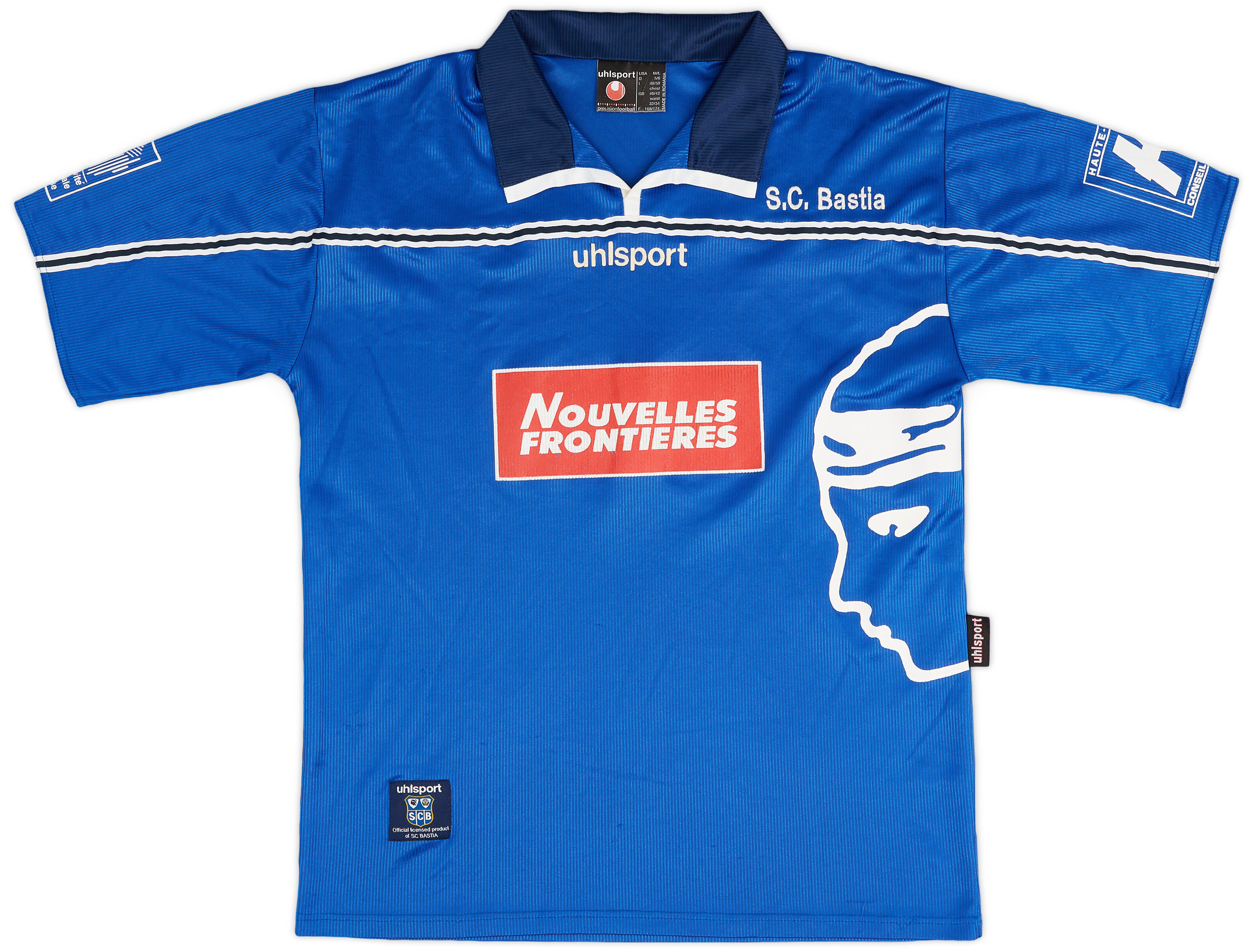2001-02 SC Bastia Home Shirt - 7/10 - (M/L)