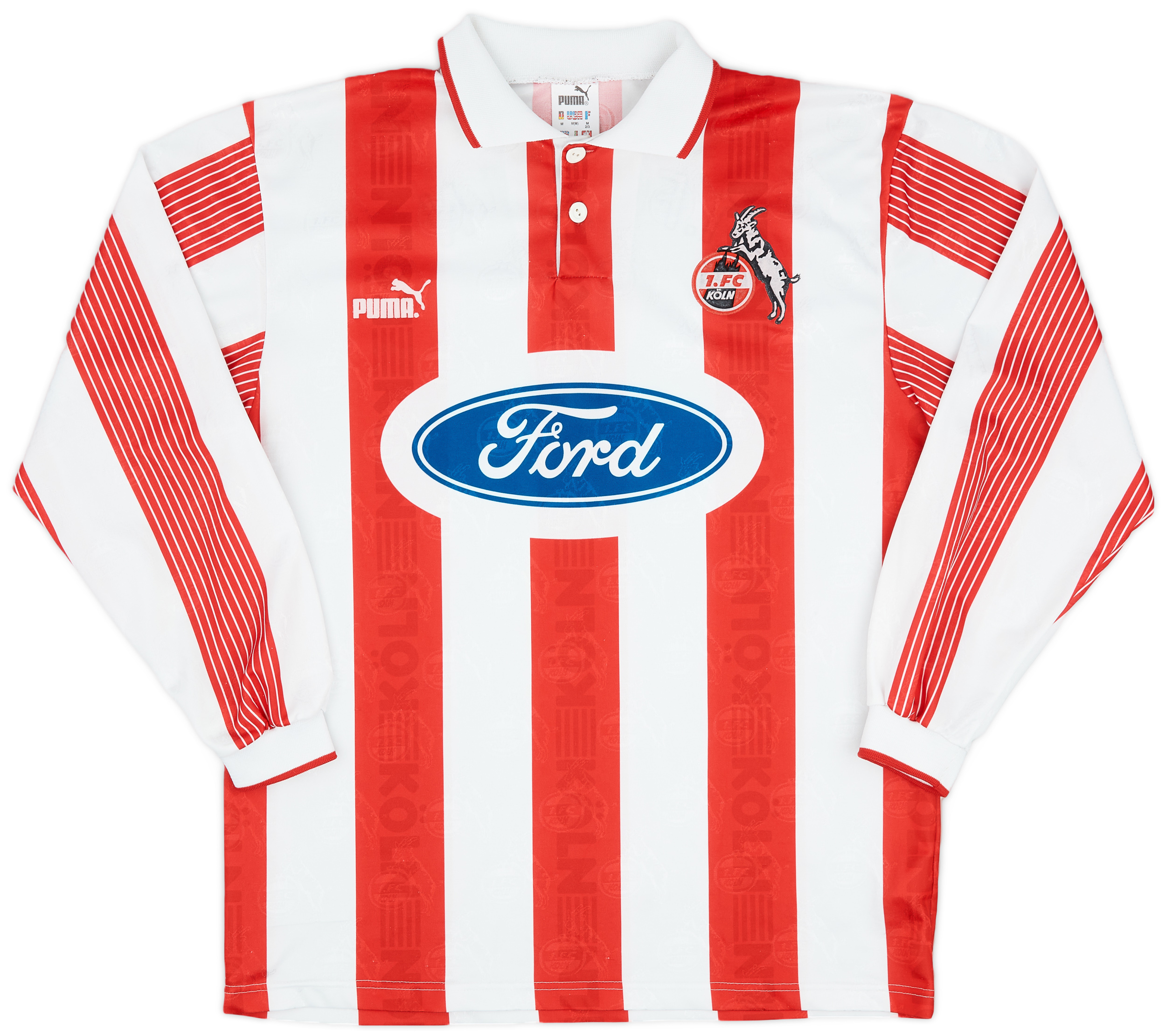 1995-96 FC Koln Home L/S Shirt - 8/10 - (M)