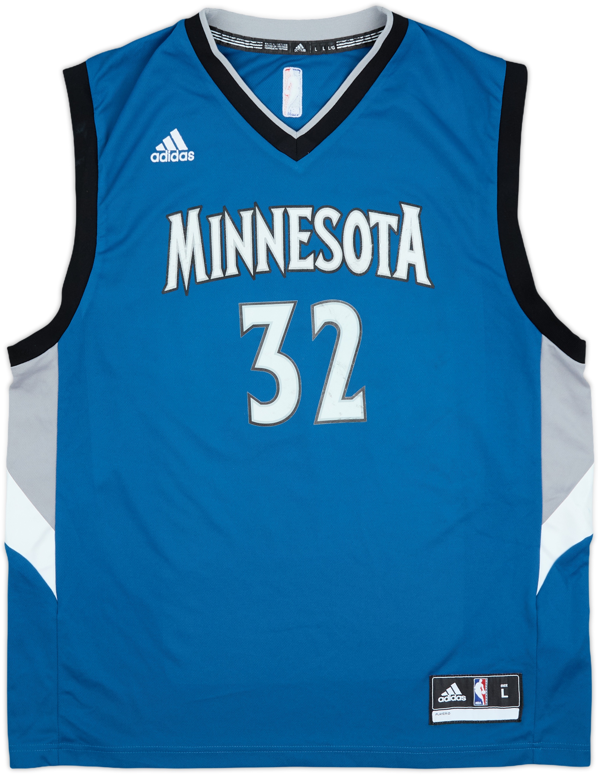 2015-17 Minnesota Timberwolves Towns #32 adidas Away Jersey - 5/10 - (L)