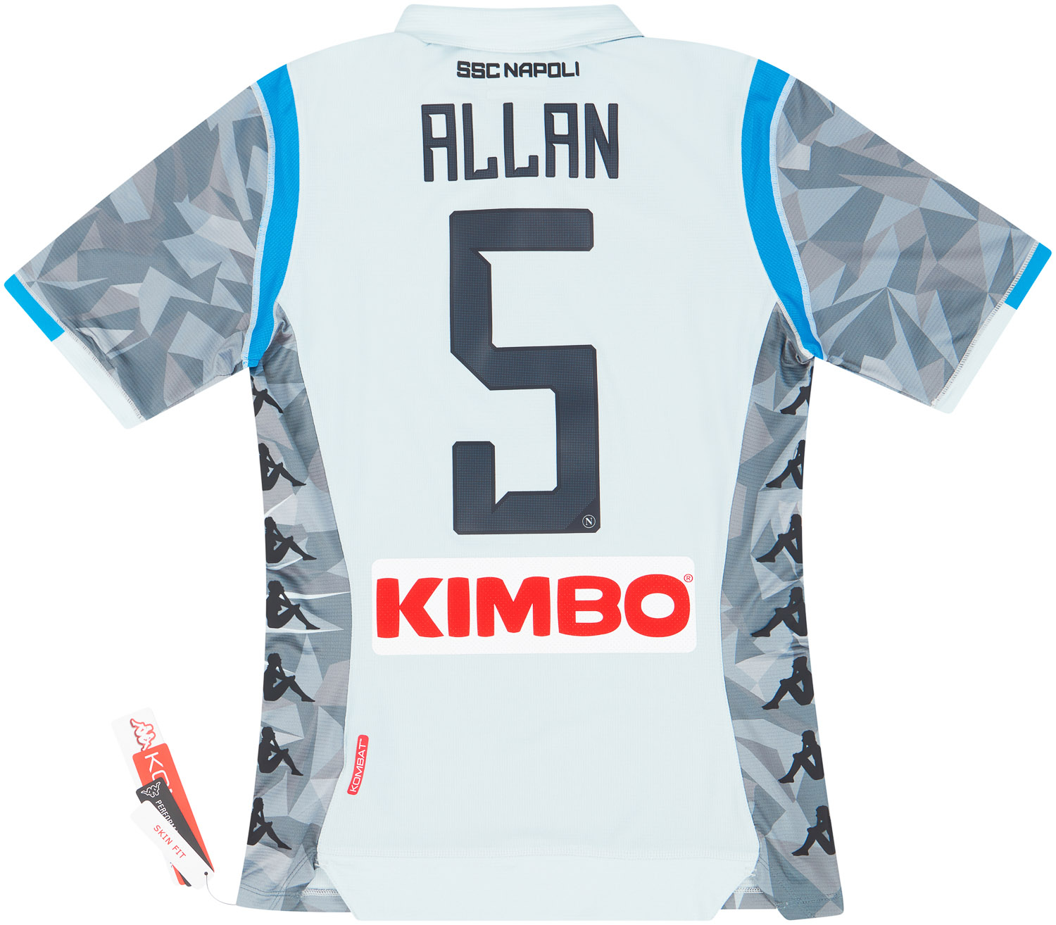 2018-19 Napoli Authentic Third Shirt Allan #5 - NEW