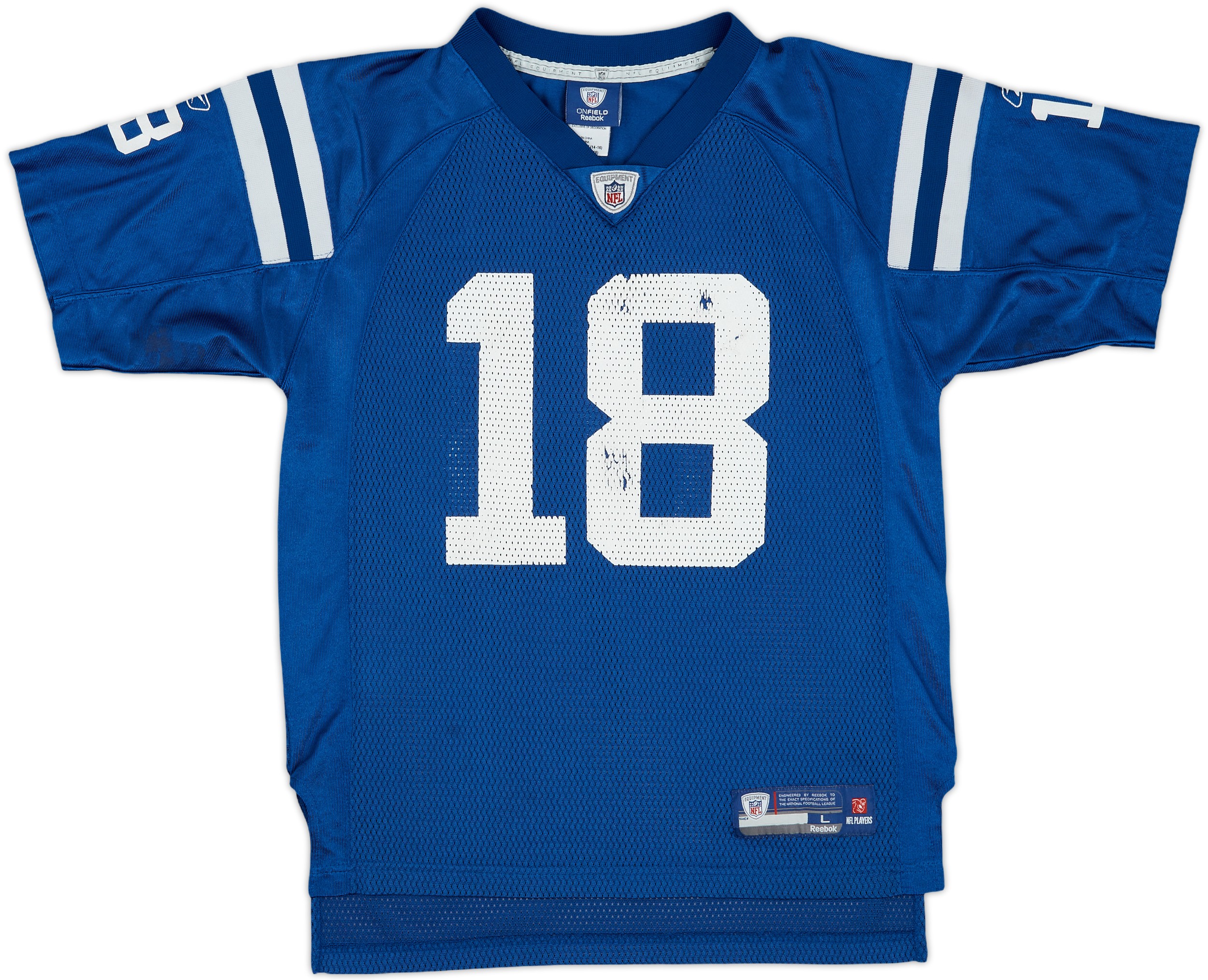 2008-11 Indianapolis Colts Manning #18 Reebok On Field Home Jersey - 5/ ...