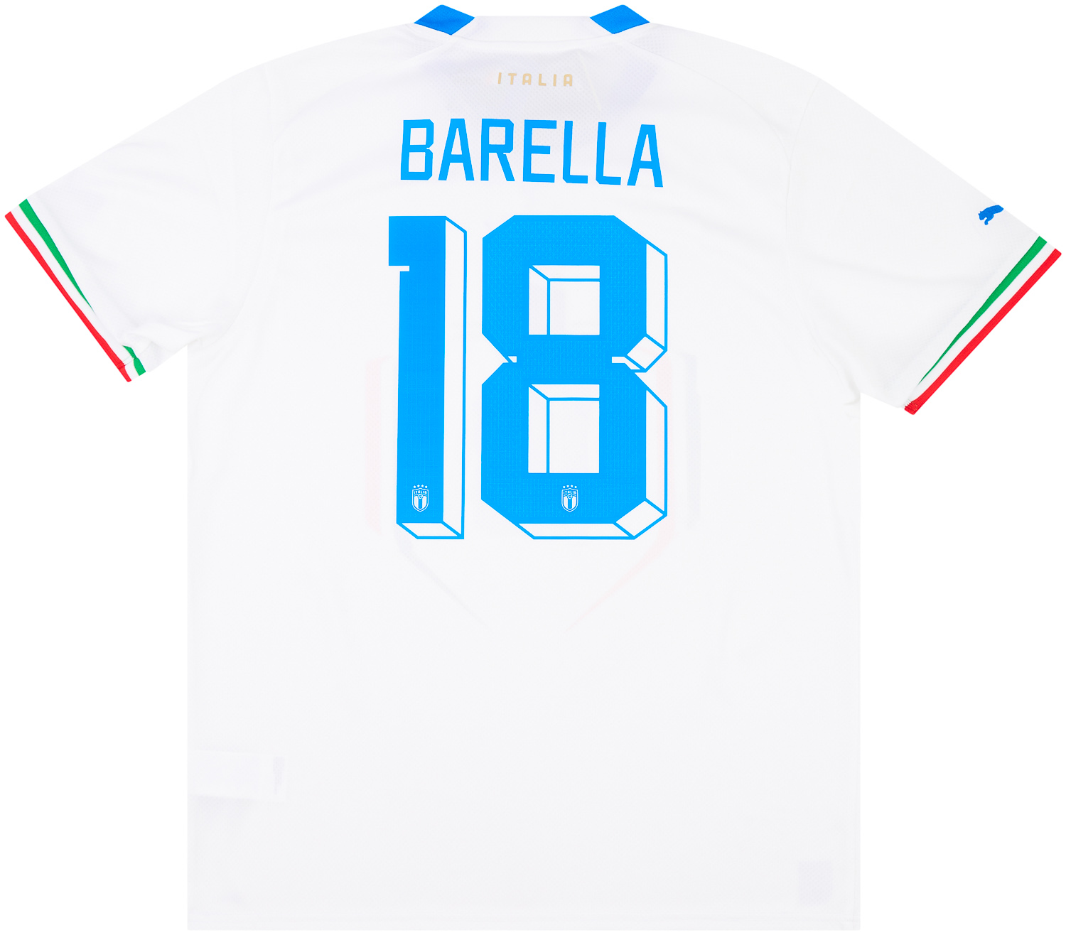 2022-23 Italy Away Shirt Barella #18