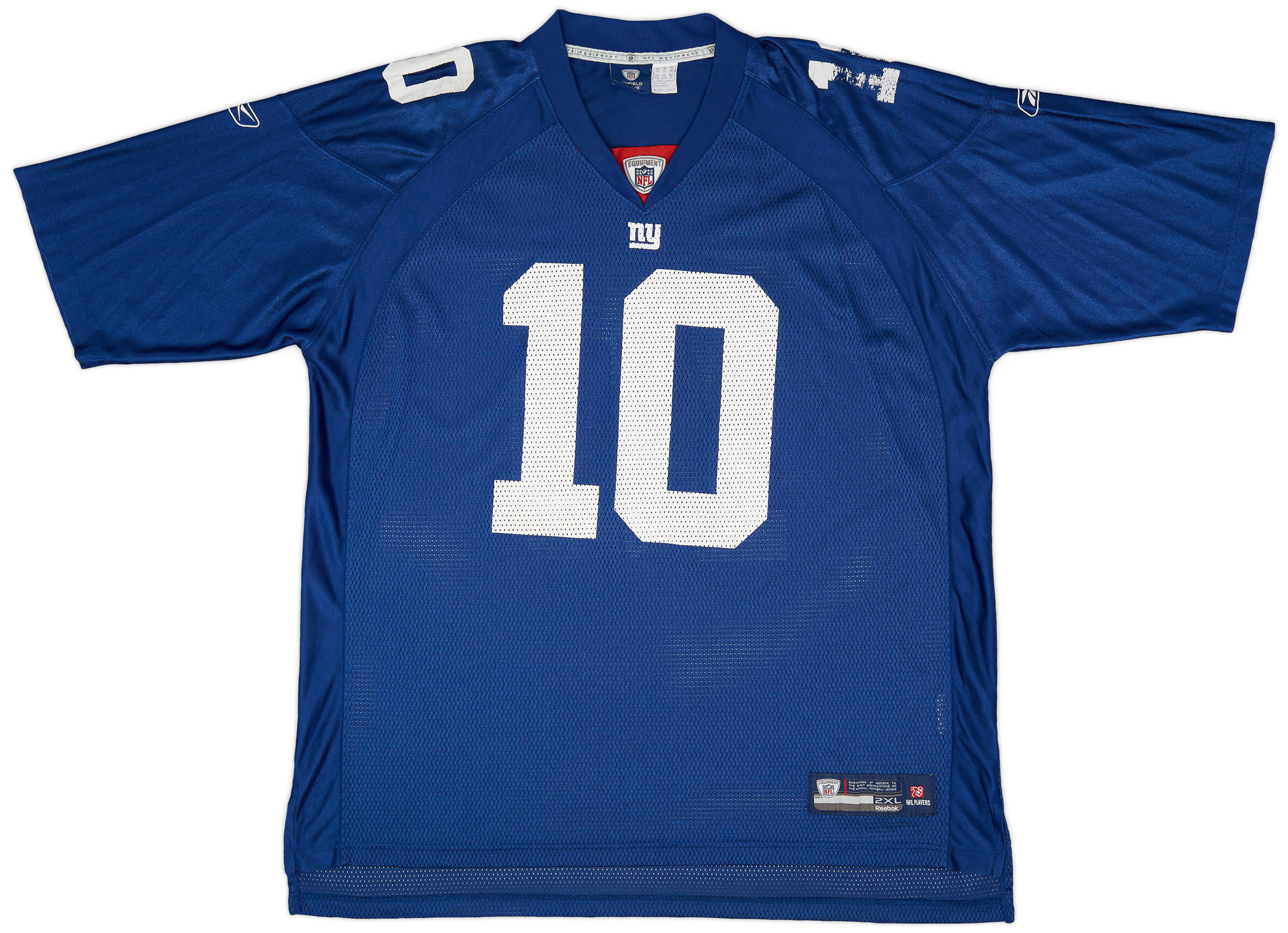 2008 New York Giants Manning #10 Reebok On Field Home Jersey (Good) XXL