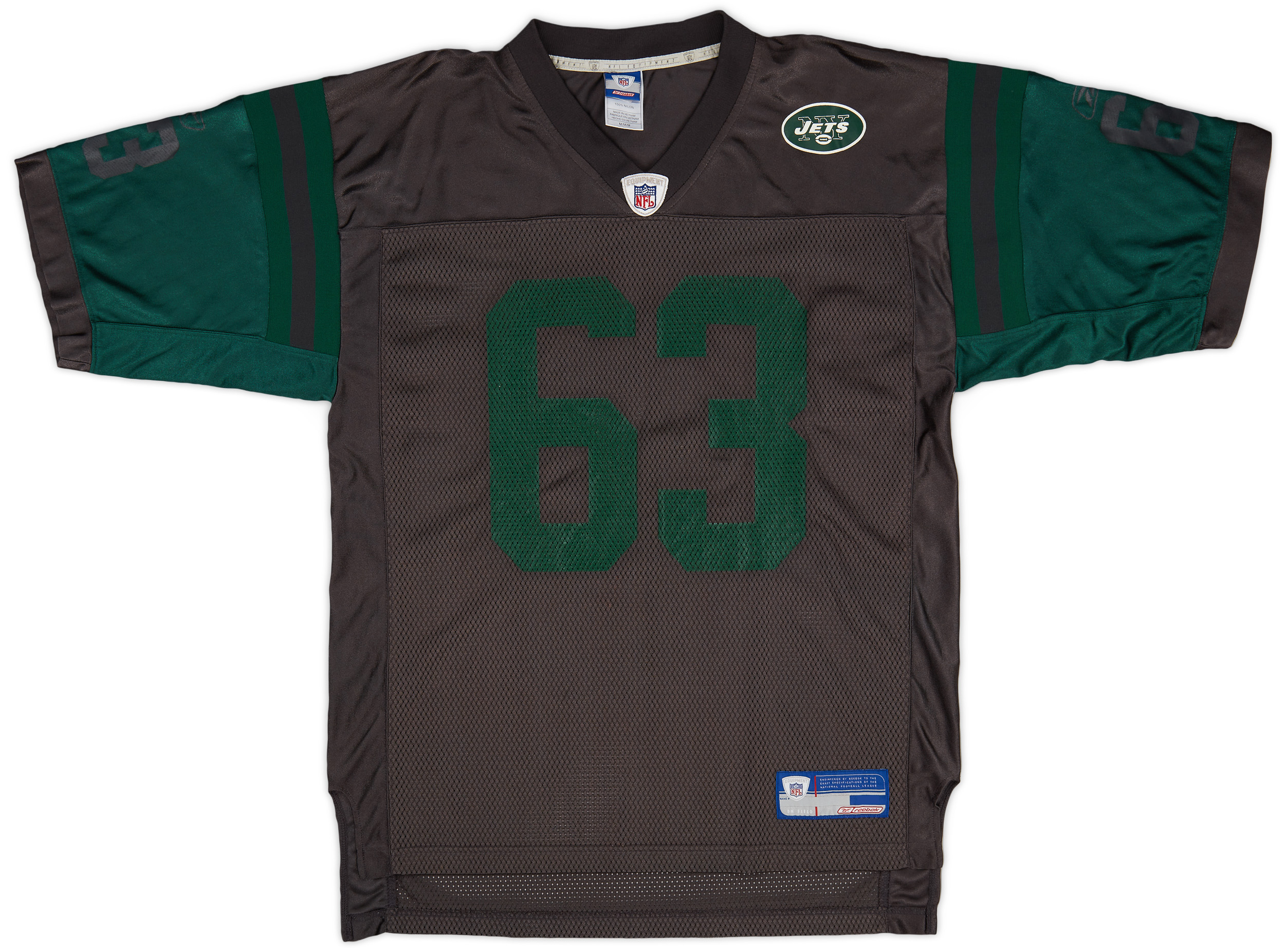 2003-04 New York Jets Robertson #63 Reebok On Field Alternate Jersey ...