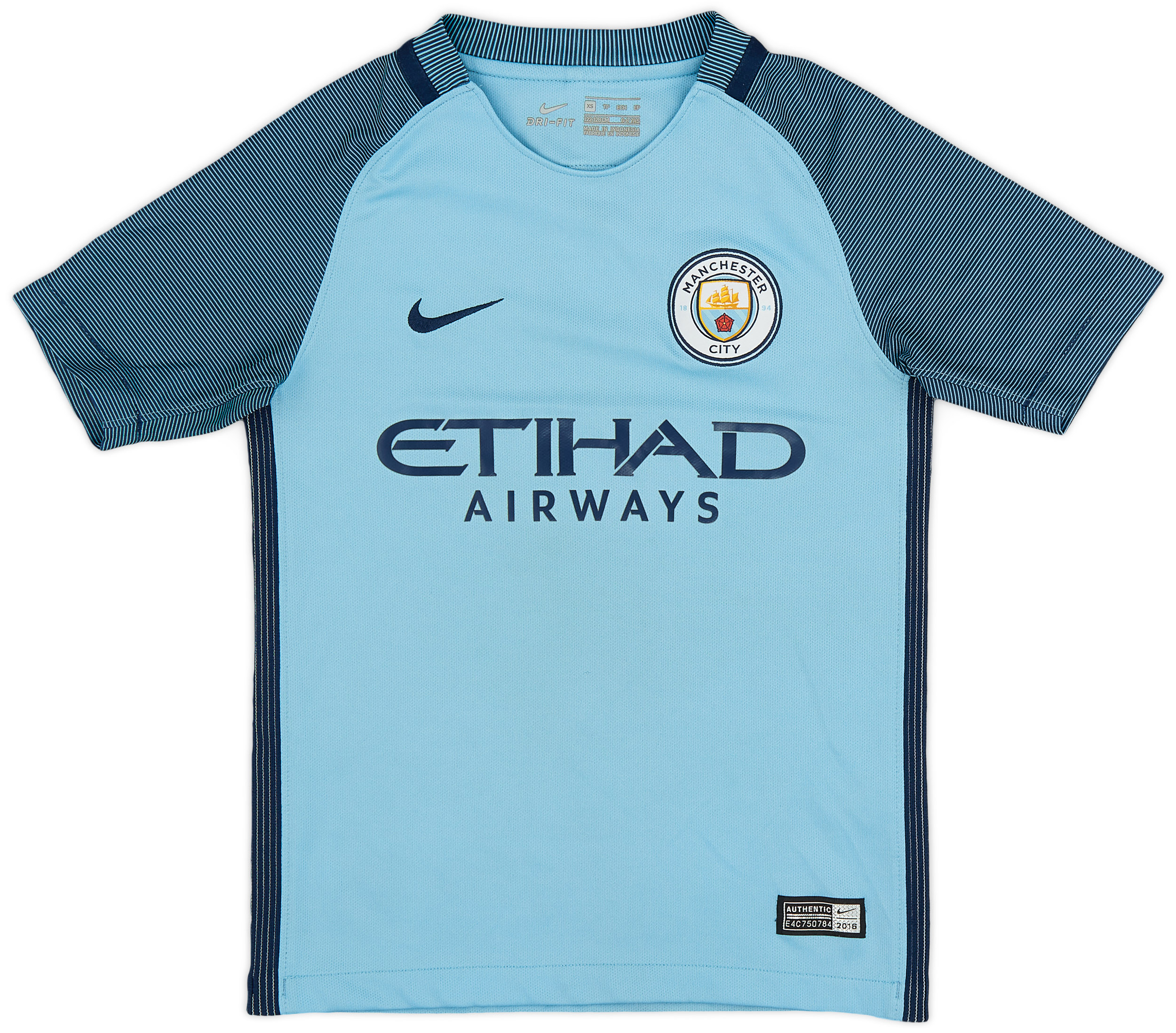2016-17 Manchester City Home Shirt - 8/10 - (XS.Boys)