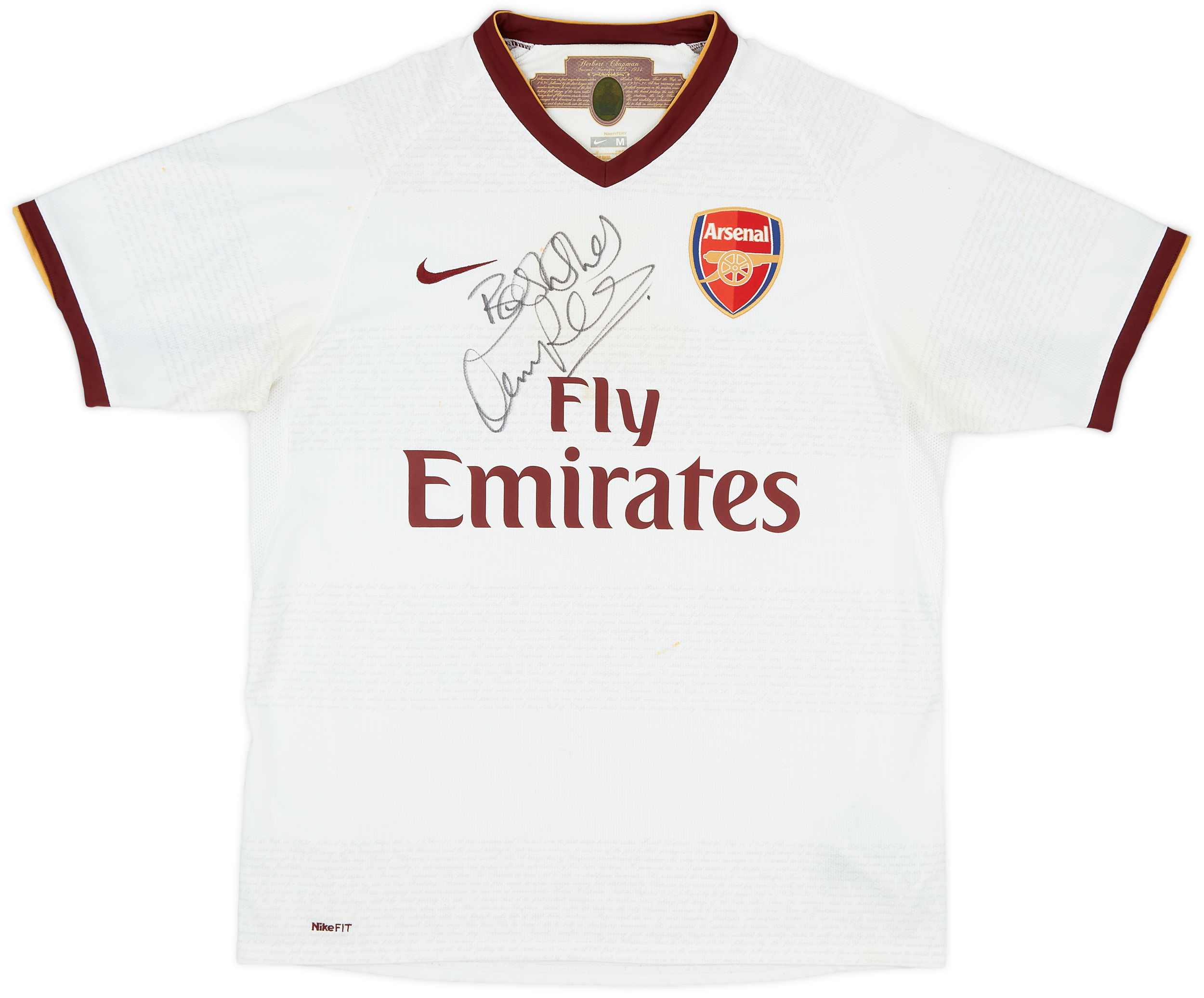 2007-08 Arsenal Signed Away Shirt - 4/10 - (M)