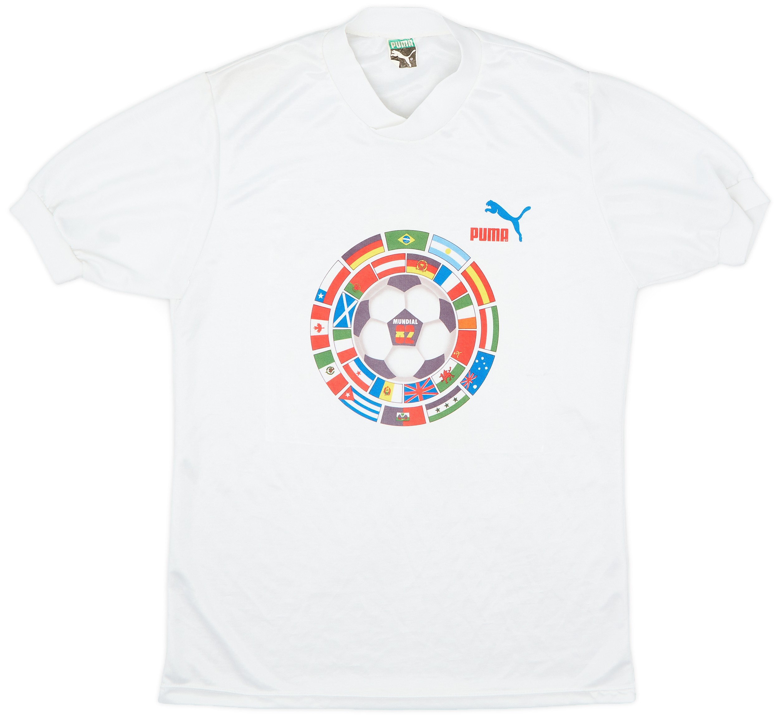 1982 Puma Espana 82 World Cup Shirt - 8/10 - (M)