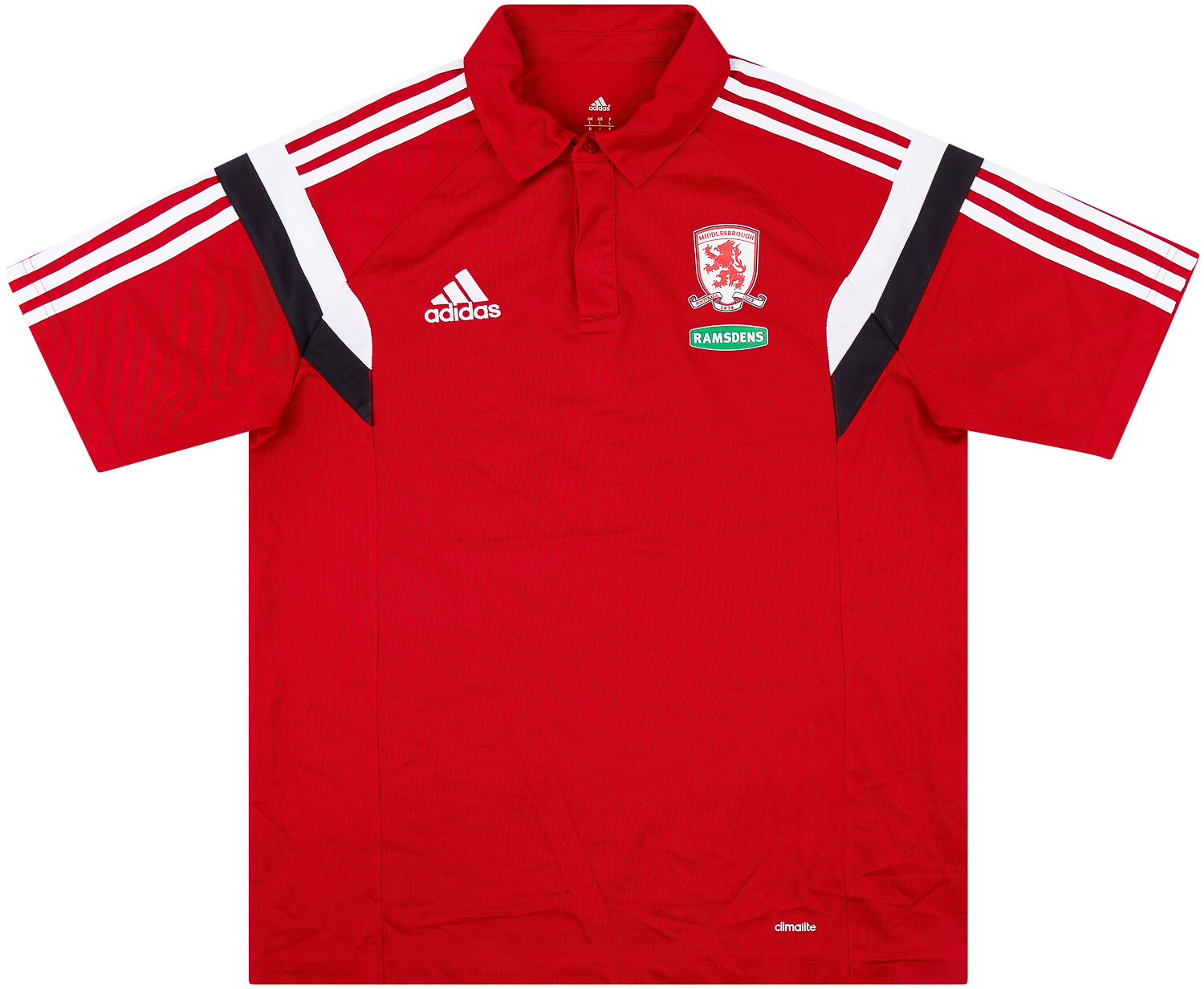 2014-15 Middlesbrough adidas Polo Shirt - 9/10 - (L)