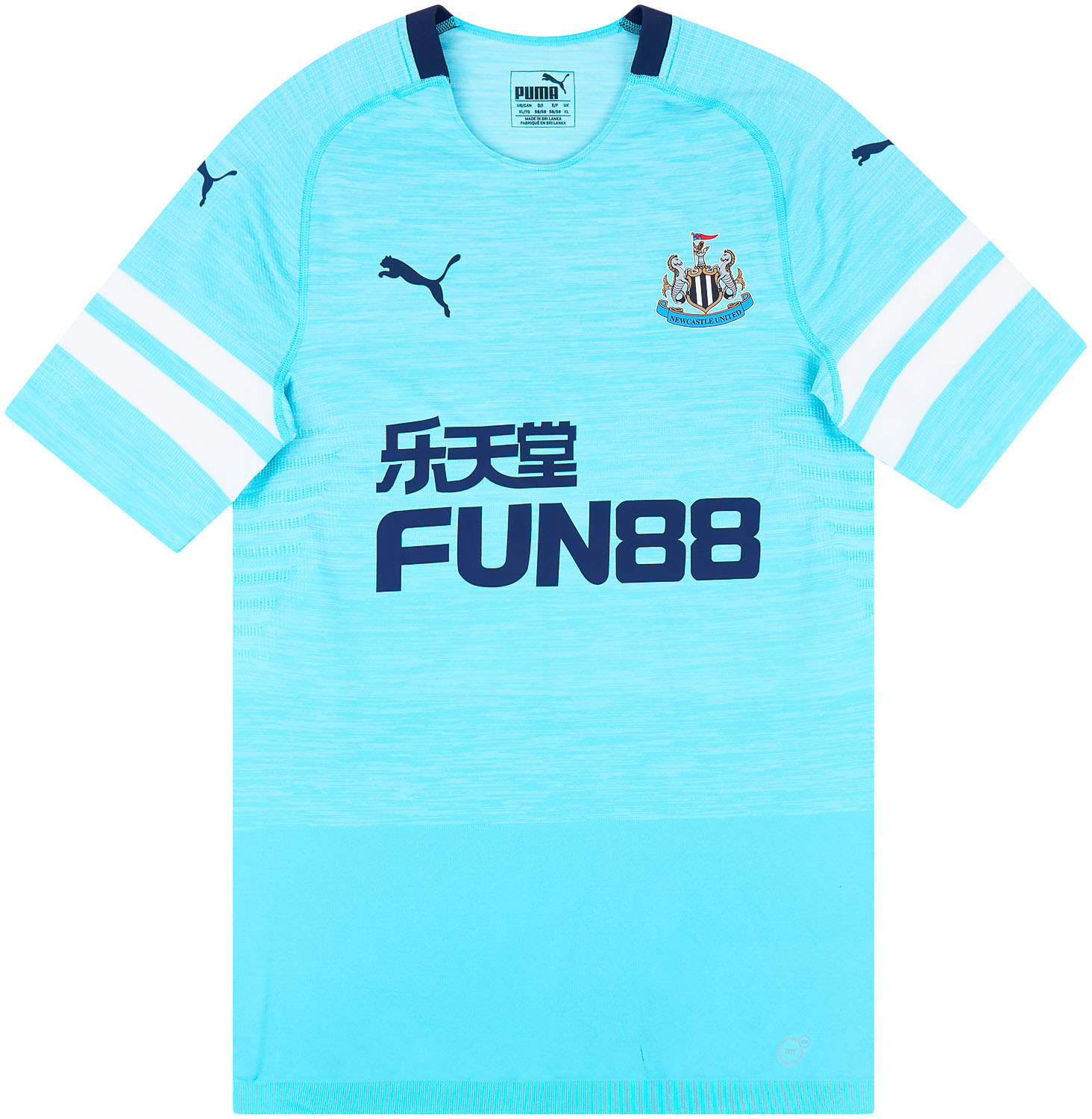 2018-19 Newcastle Third Shirt #8 (Excellent) XL