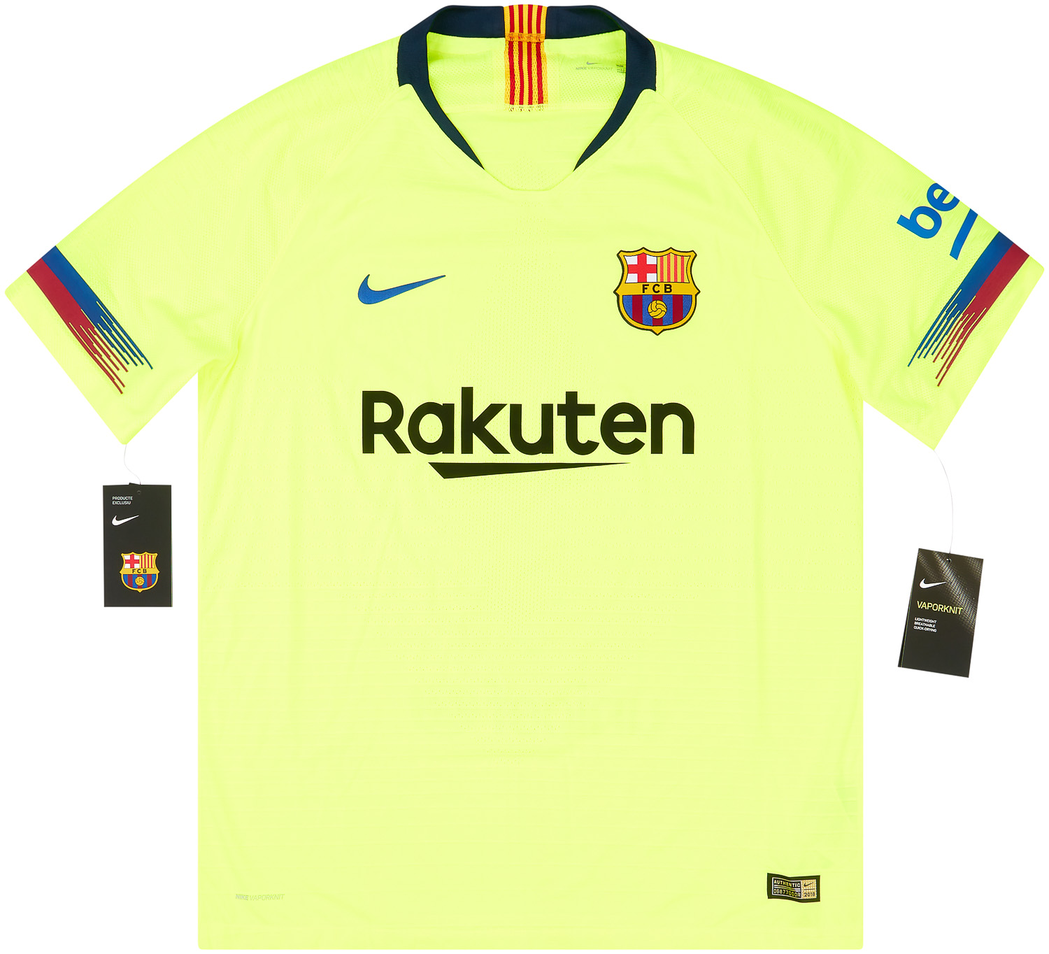 2018-19 Barcelona Player Issue Away Shirt L