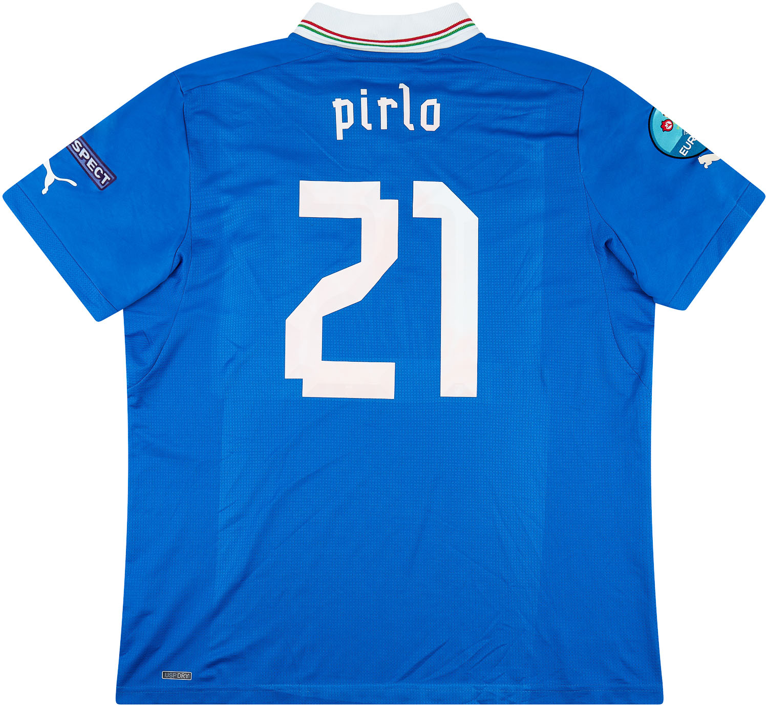 2012-13 Italy Home Shirt Pirlo #21 - Very Good 7/10 - (XXL)