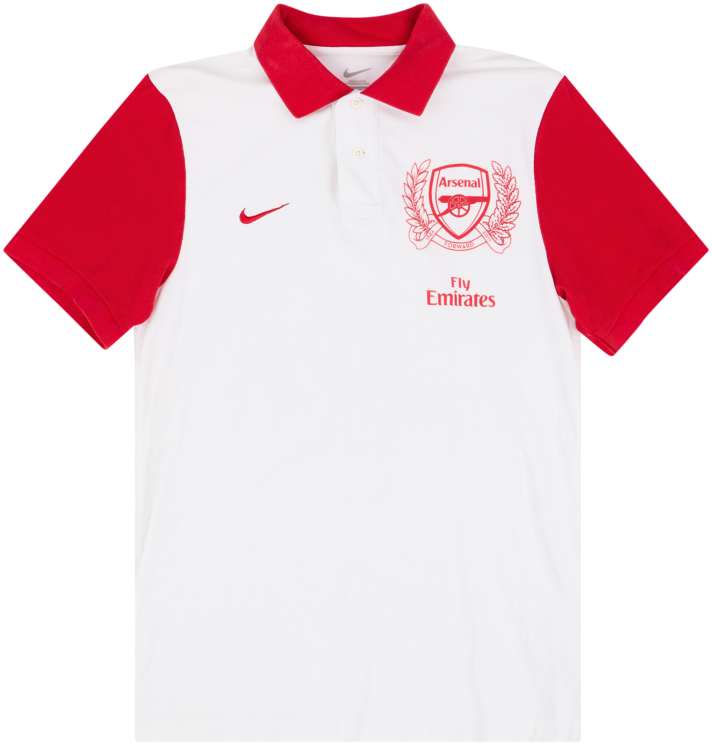 2011-12 Arsenal Nike Polo Shirt - Very Good 6/10 - (M)