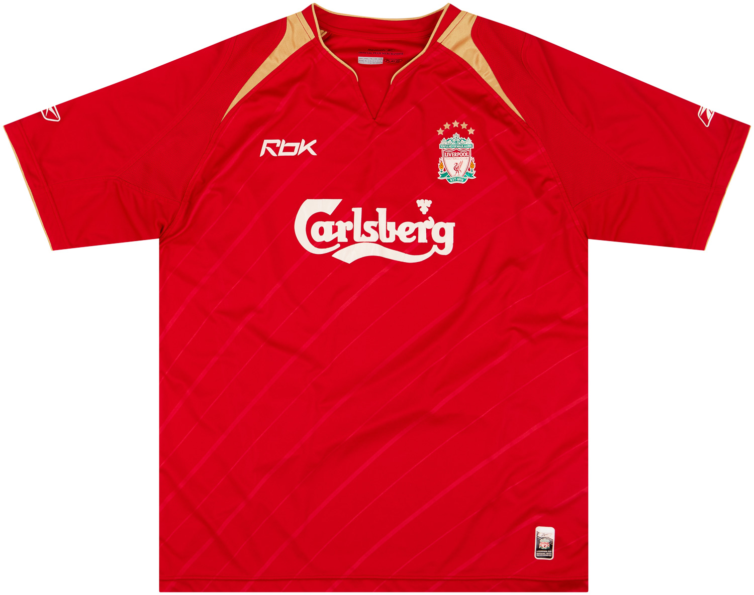 2005-06 Liverpool CL Home Shirt - Excellent 8/10 - (L)
