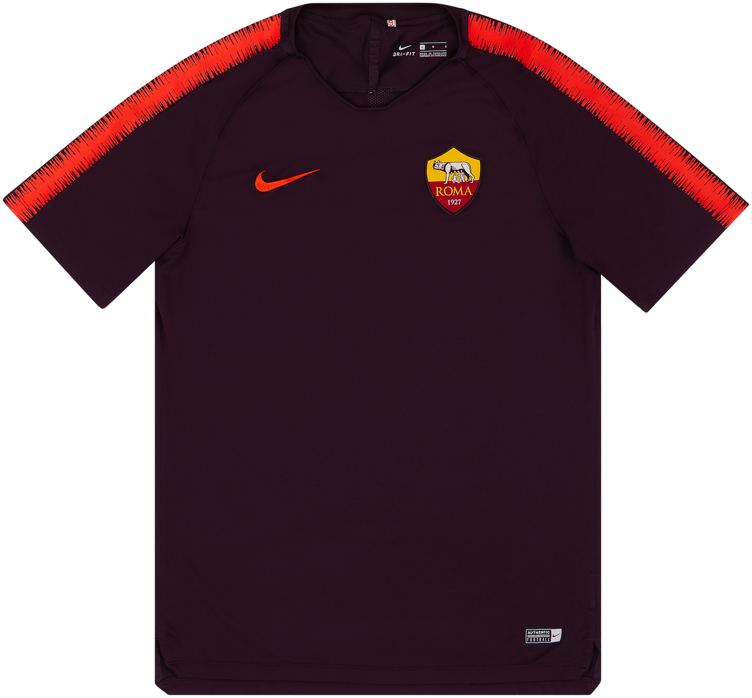 2018-19 Roma Nike Training Shirt - Excellent 8/10 - (L)