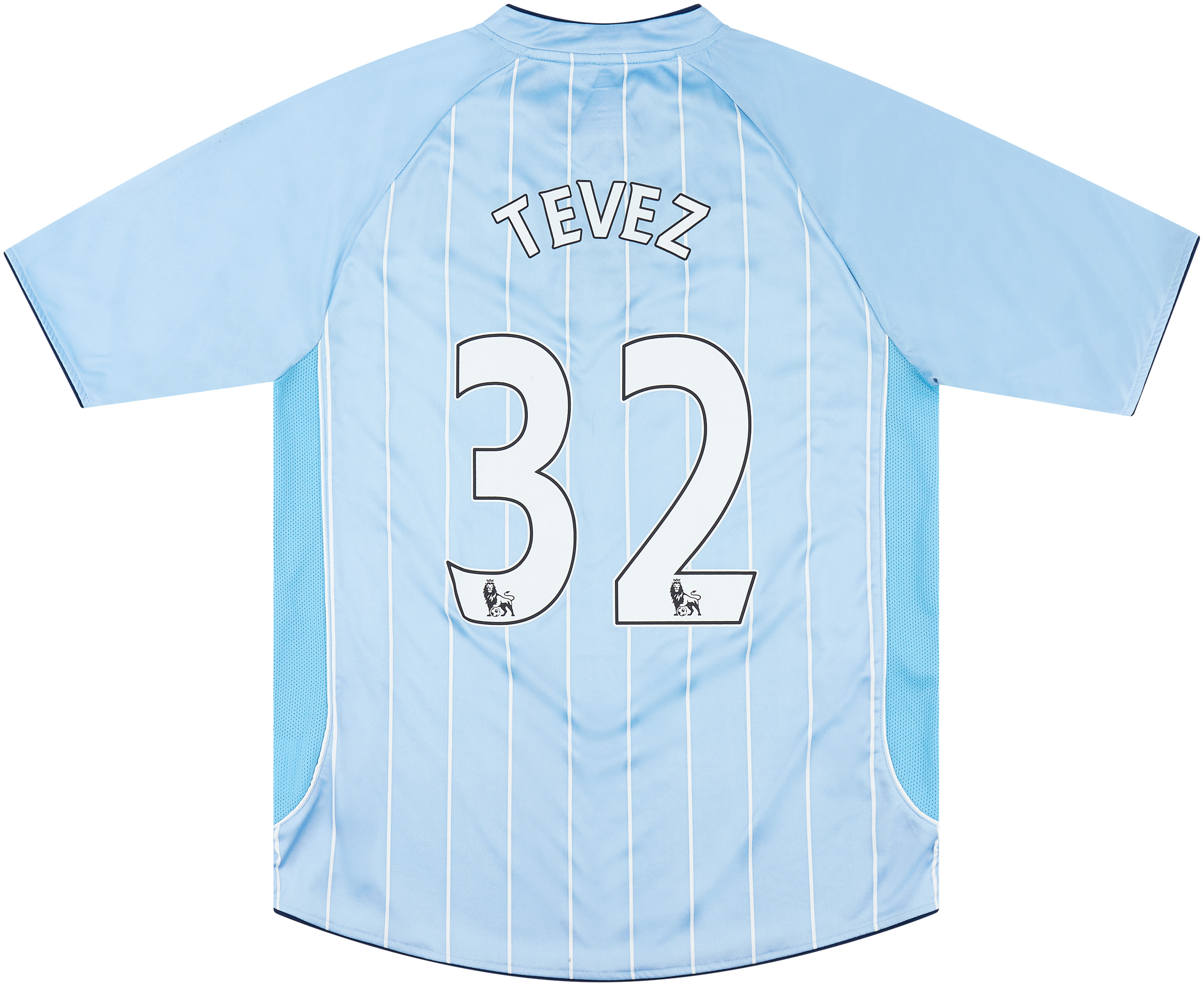 2007-08 Manchester City Home Shirt Tevez #32 - Very Good 7/10 - (M)