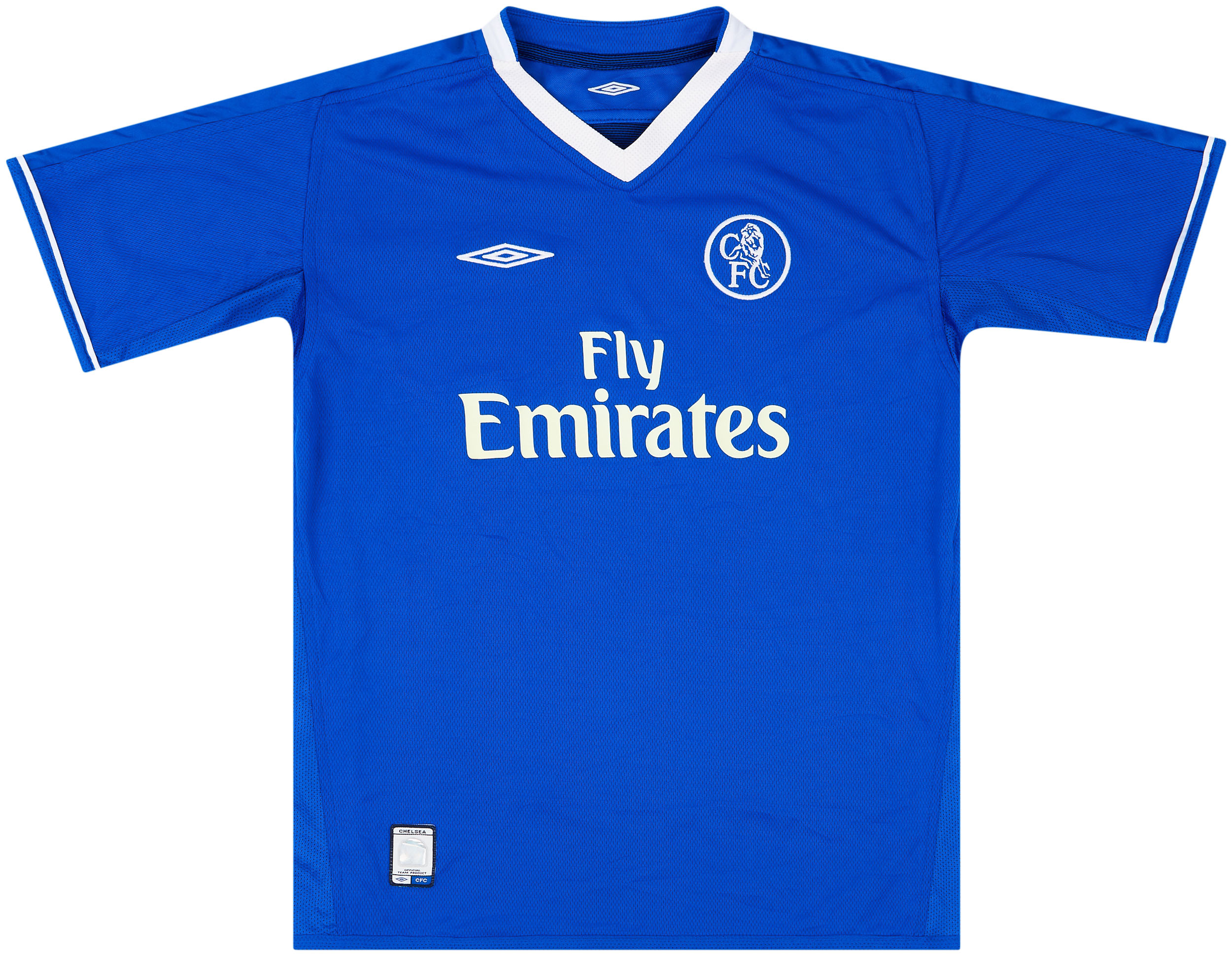 2003-05 Chelsea Home Shirt - Very Good 6/10 - (L.Boys)